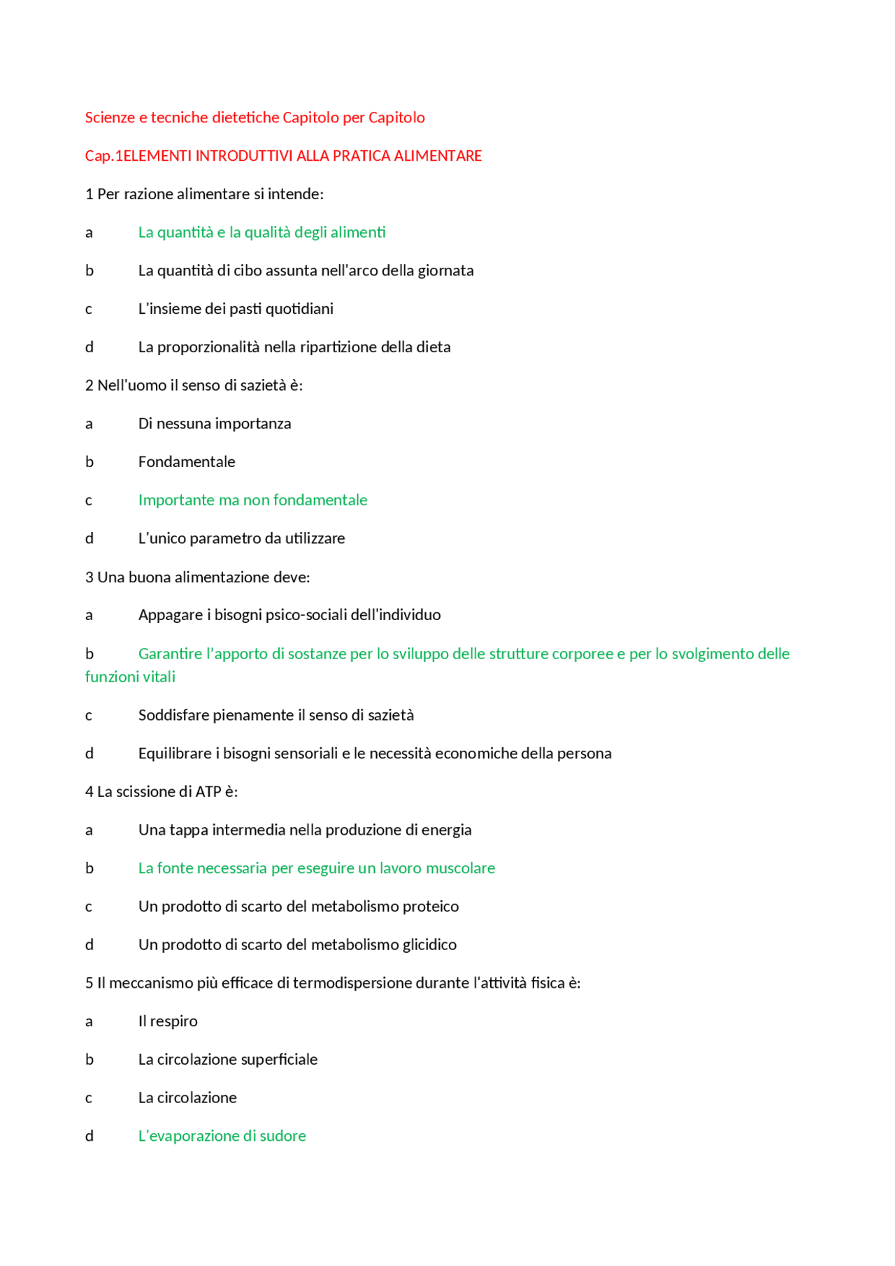Scienze E Tecniche Dietetiche Con Extra Docsity