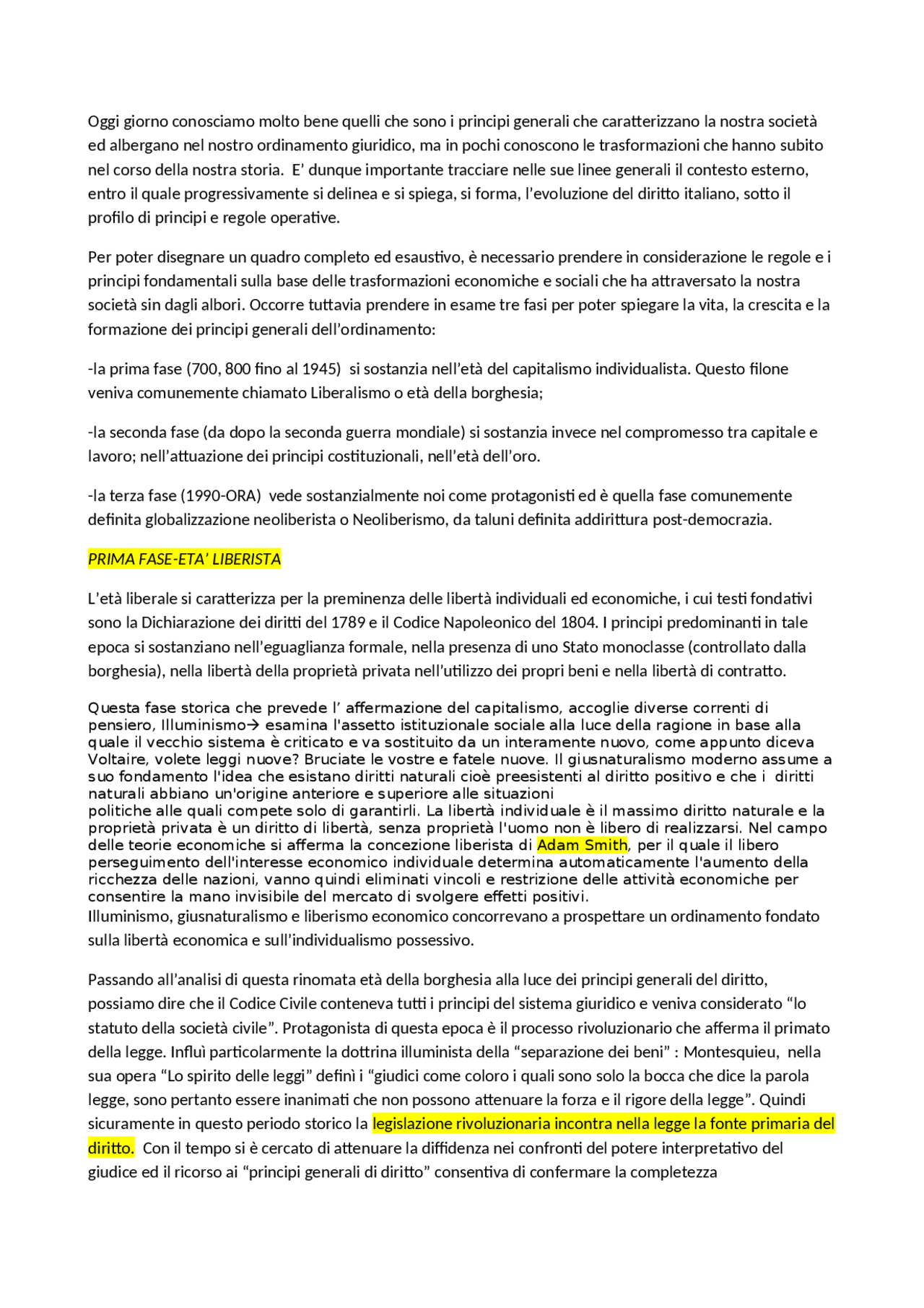 Diritto Civile Della Globalizzazione Cesare Salvi Docsity