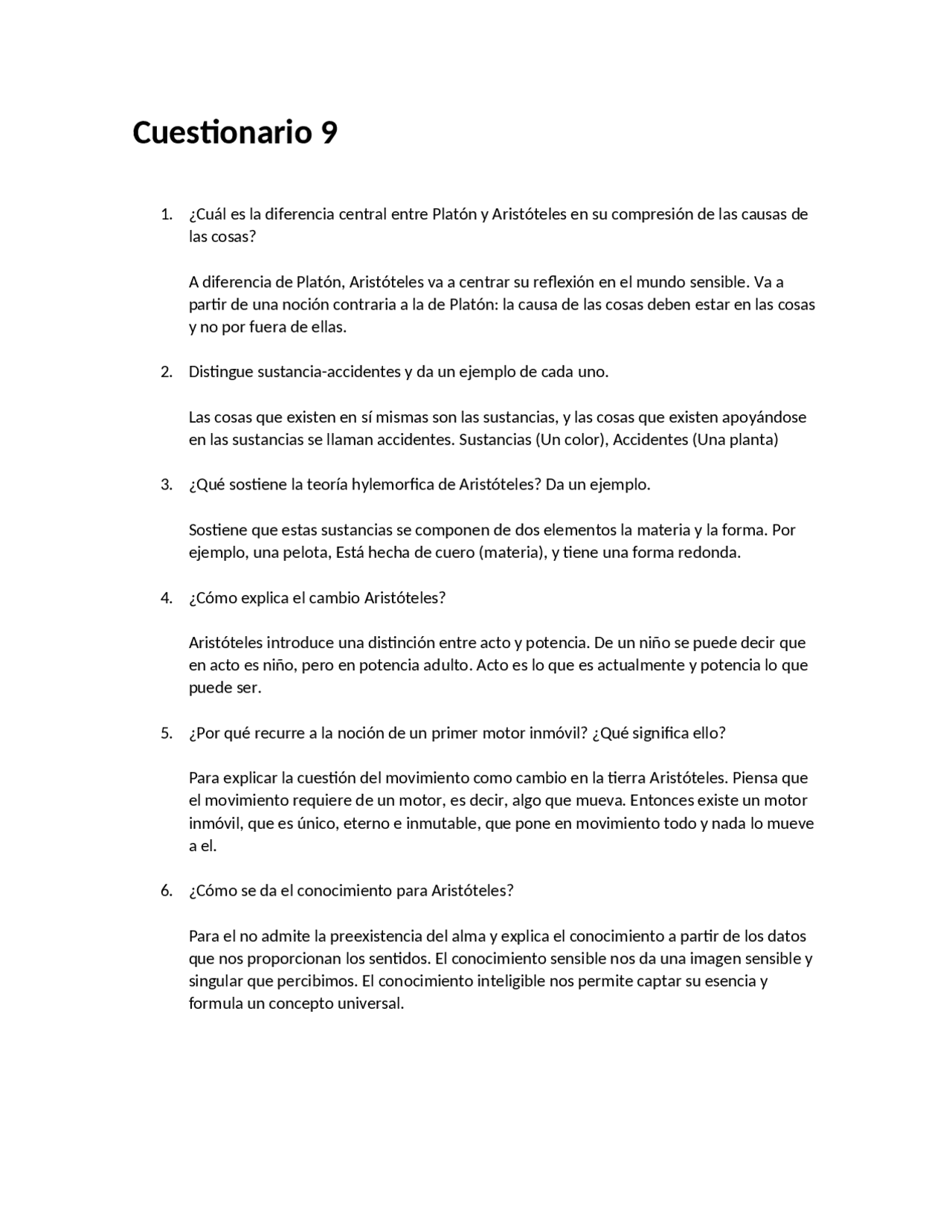 Cuestionario De Biologia Prove Desame Di Biologia Docsity