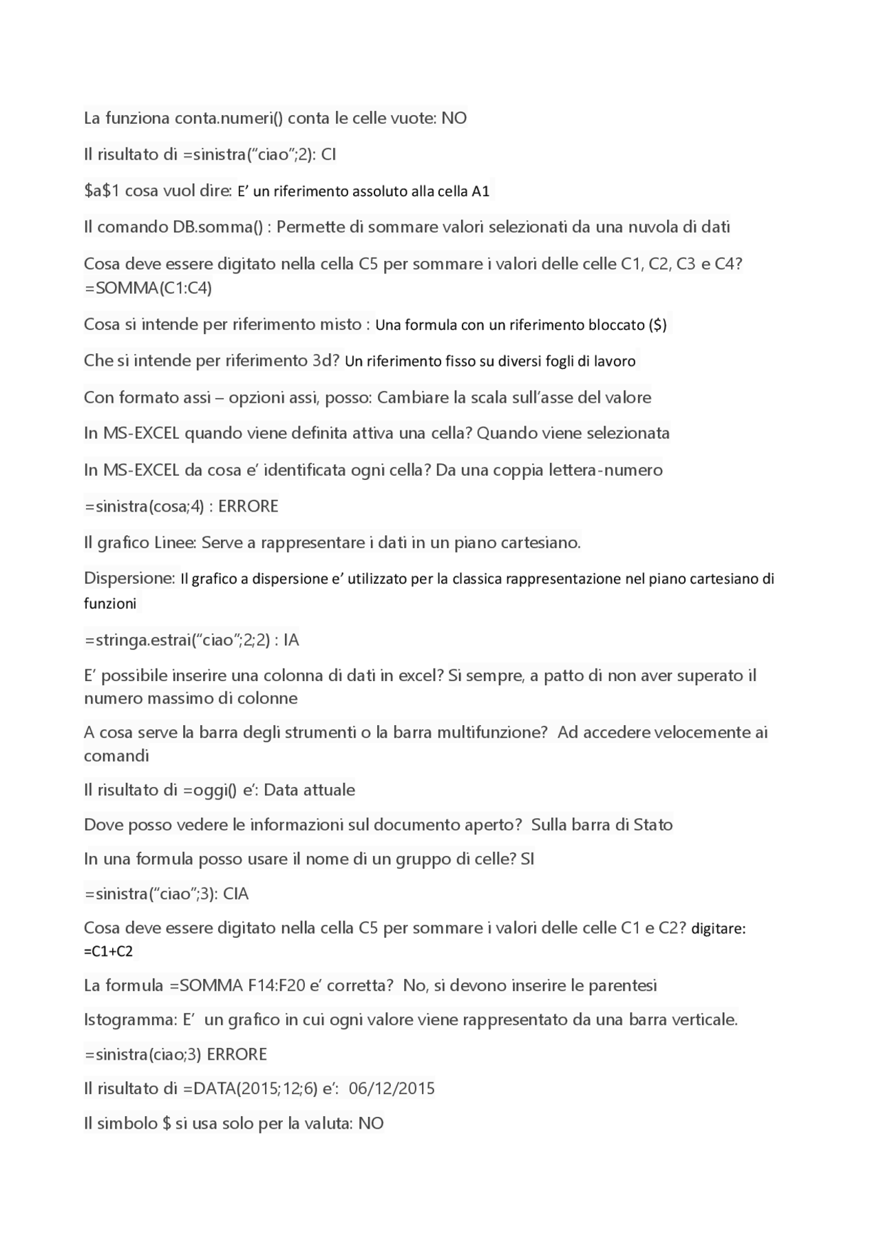Esame Eirsaf Full Modulo 7 Prove Desame Di Informatica Docsity