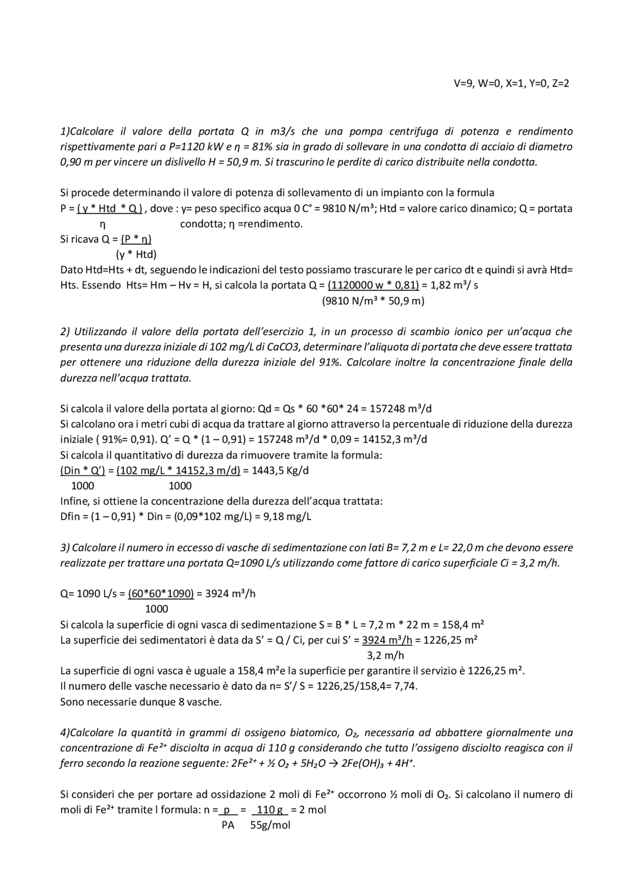 Elaborato 2k Ingegneria Ambientale Unipegaso Docsity