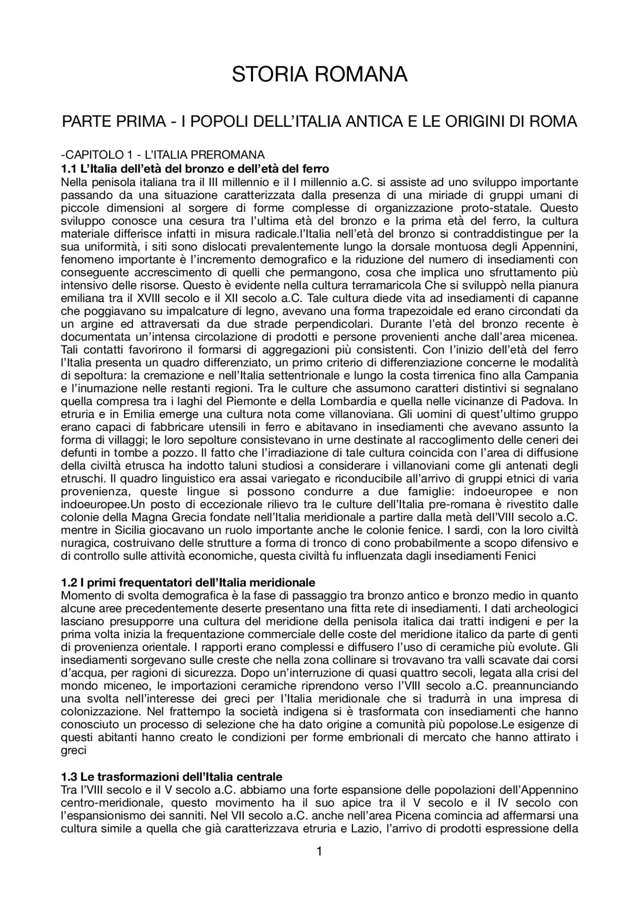 Riassunto De Storia Romana” Di Geraci E Marcone Docsity