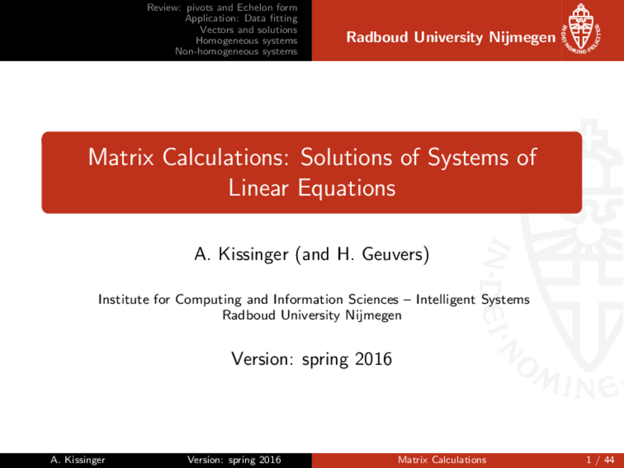 Linear Algebra Cheat Sheet Docsity