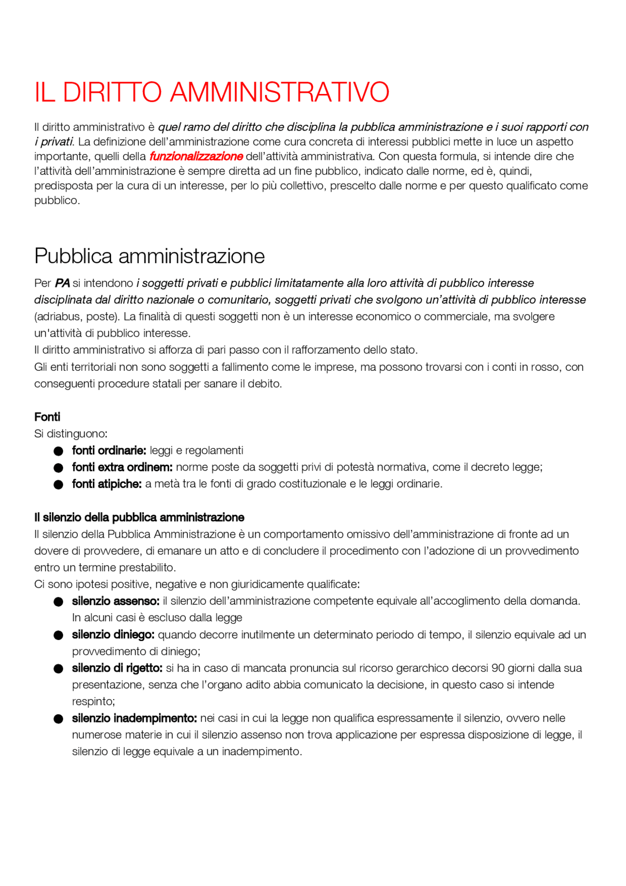 Riassunto Di Diritto Amministrativo Docsity
