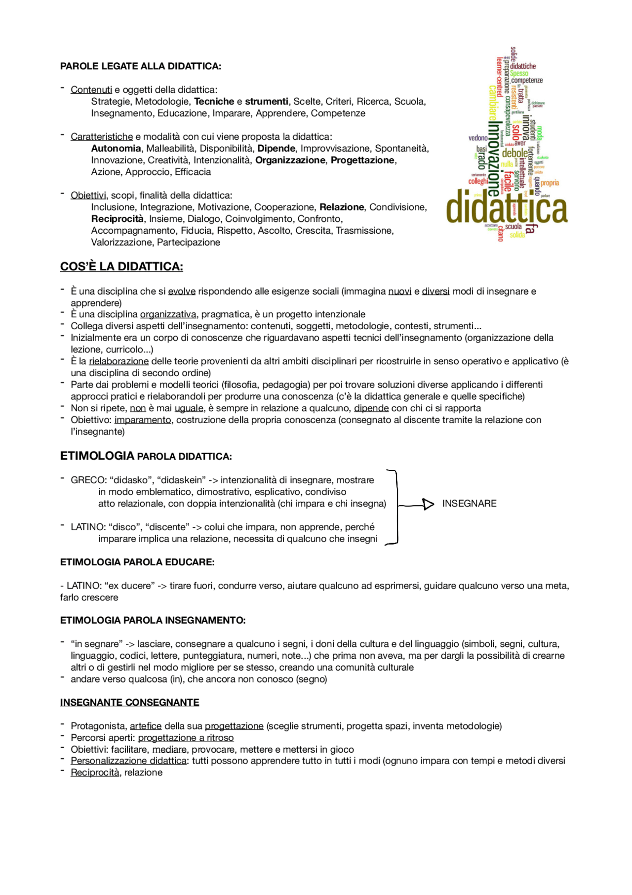 Appunti di "Didattica Generale", Marina Santi - Alessandra Cavallo ...