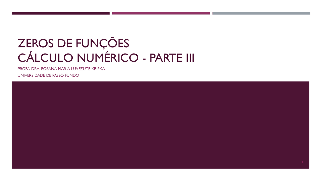 Aula Calculo Numérico Docsity