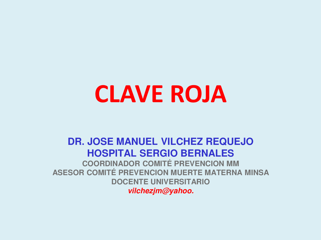 CLAVE ROJA OBSTETRICIA | Diapositivas de Medicina | Docsity