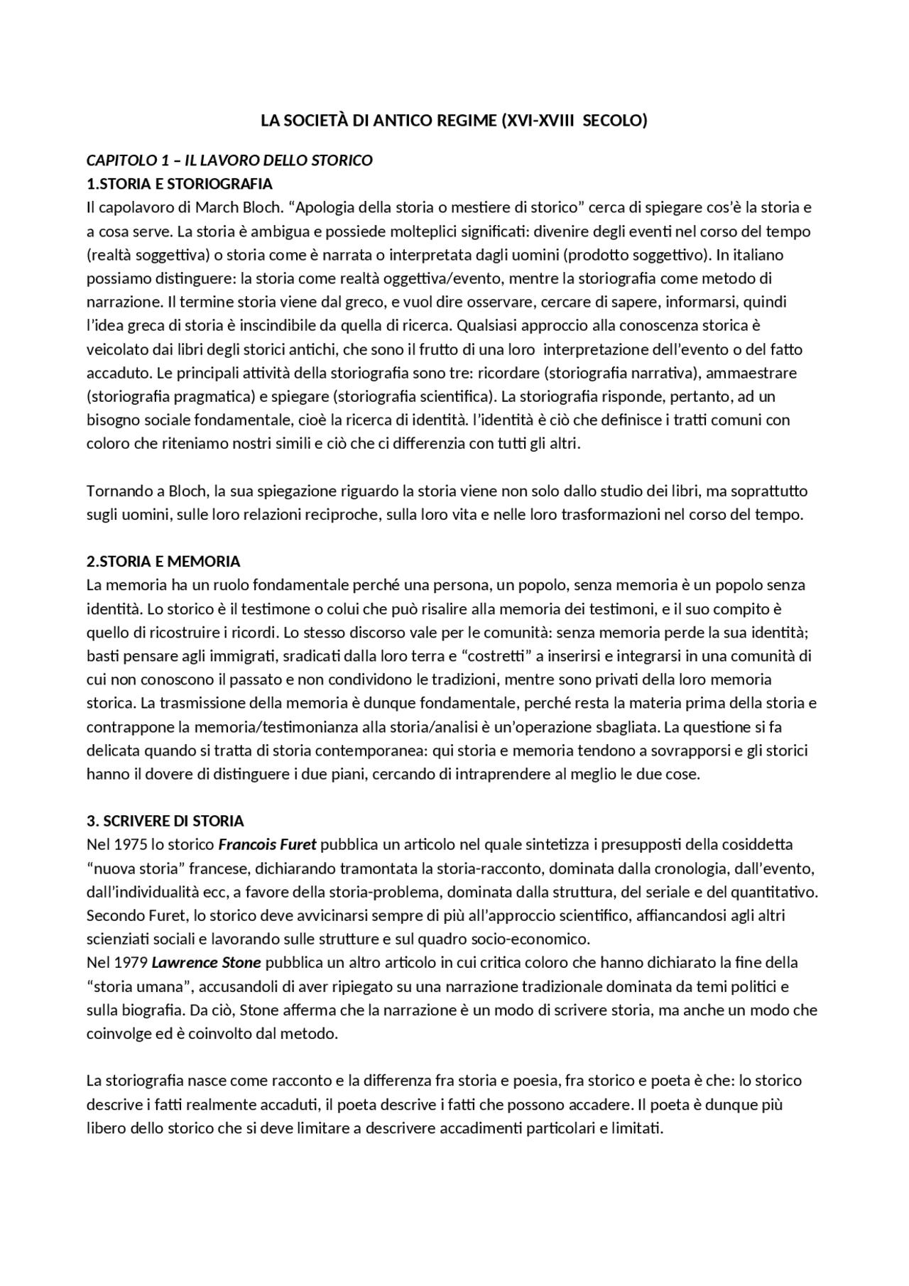 La Società Di Antico Regime Docsity