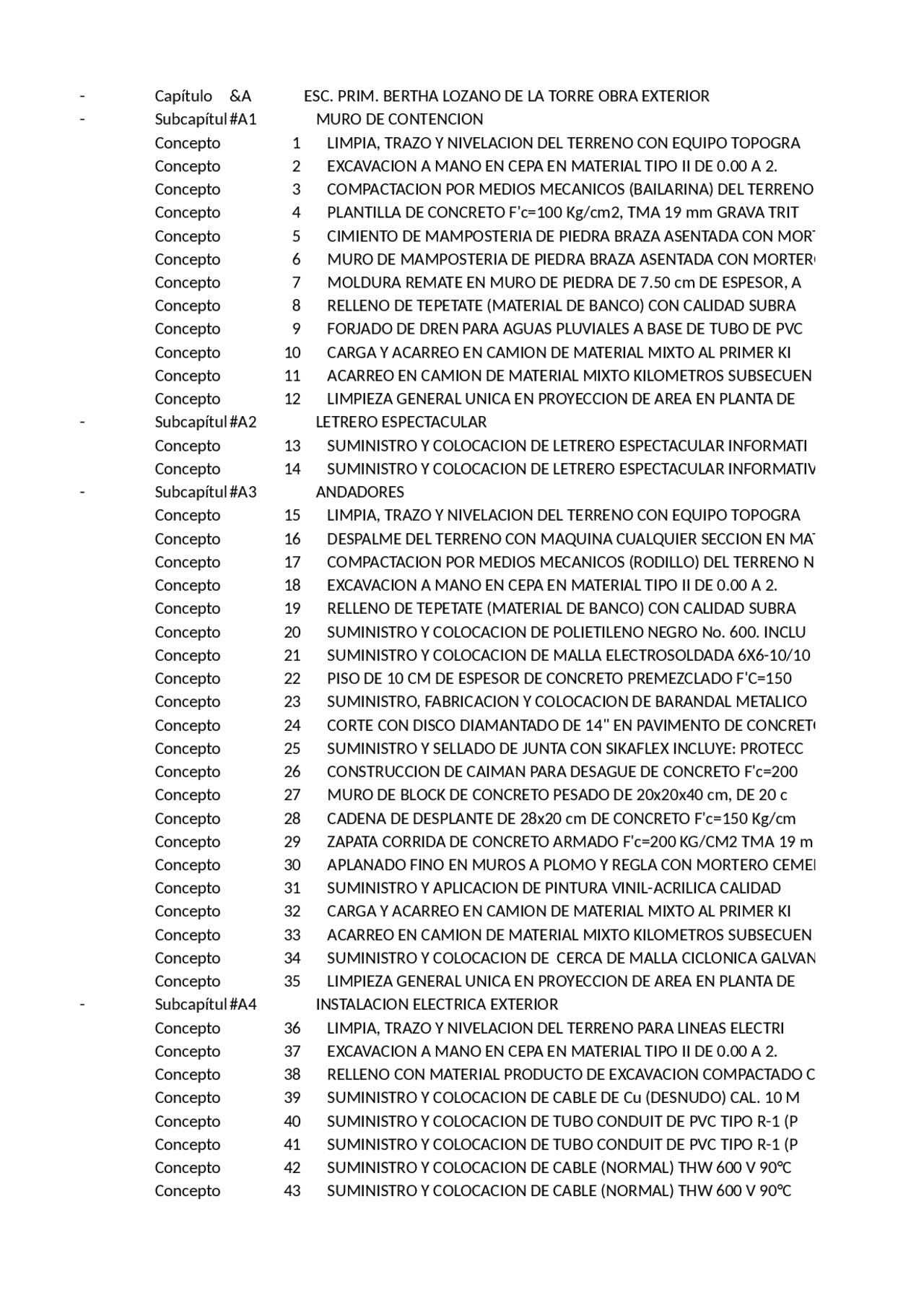 Cálculo de relleno de block | Ejercicios de Ingeniería Civil | Docsity