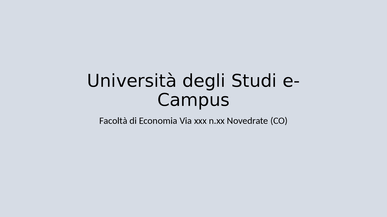 Esercitazione Abilità Informatiche Prof Botteri Lezione 13 Esercizio 1