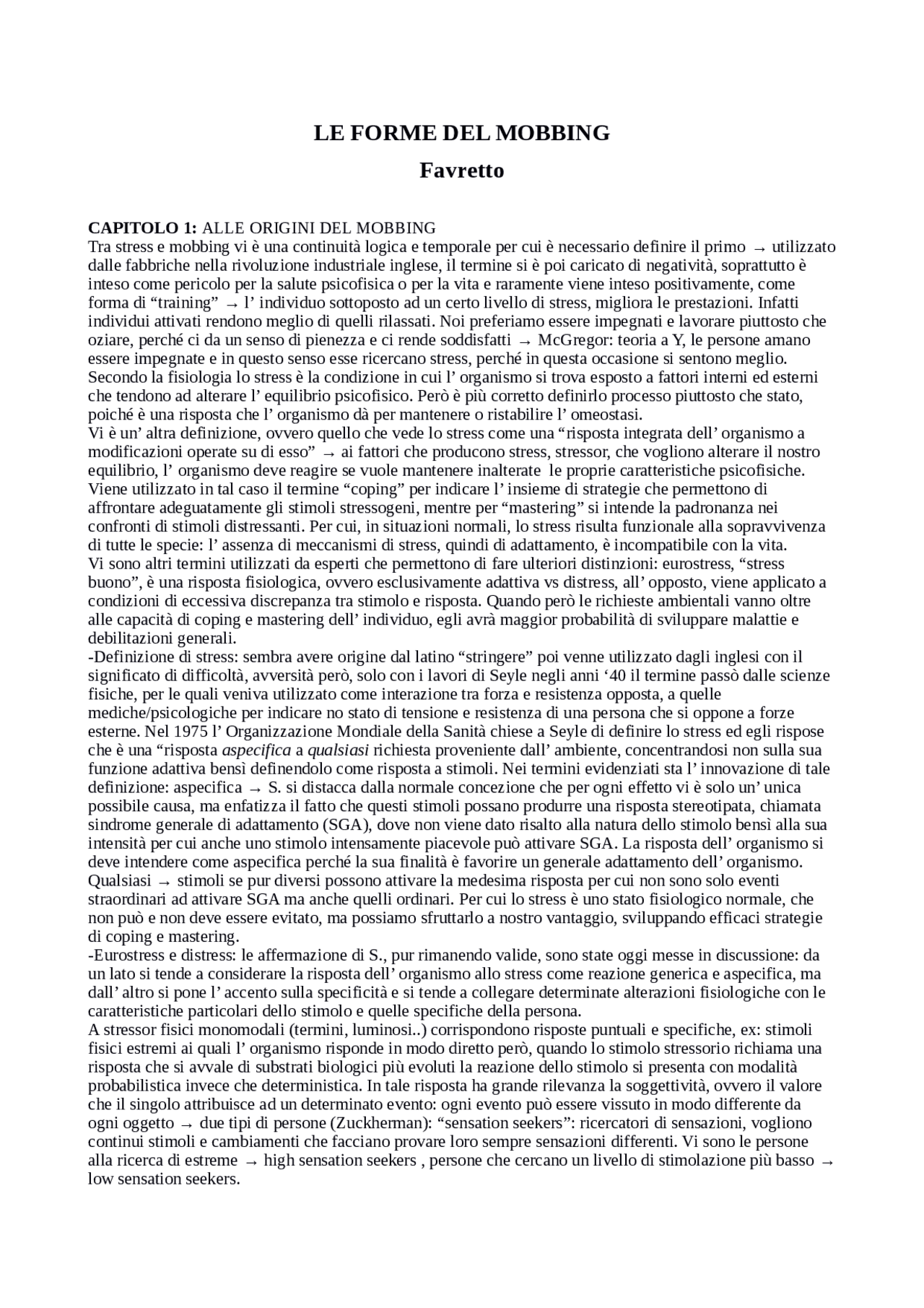 Le Forme Del Mobbing Docsity