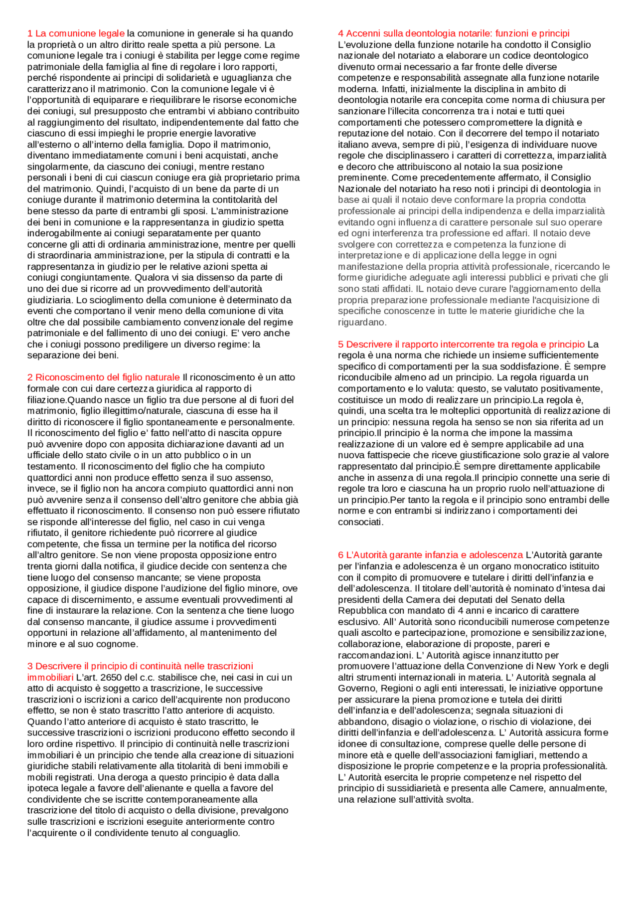 Risposte aperte Esame Diritto privato università E-campus prof. Todini | Dispense di Diritto ...