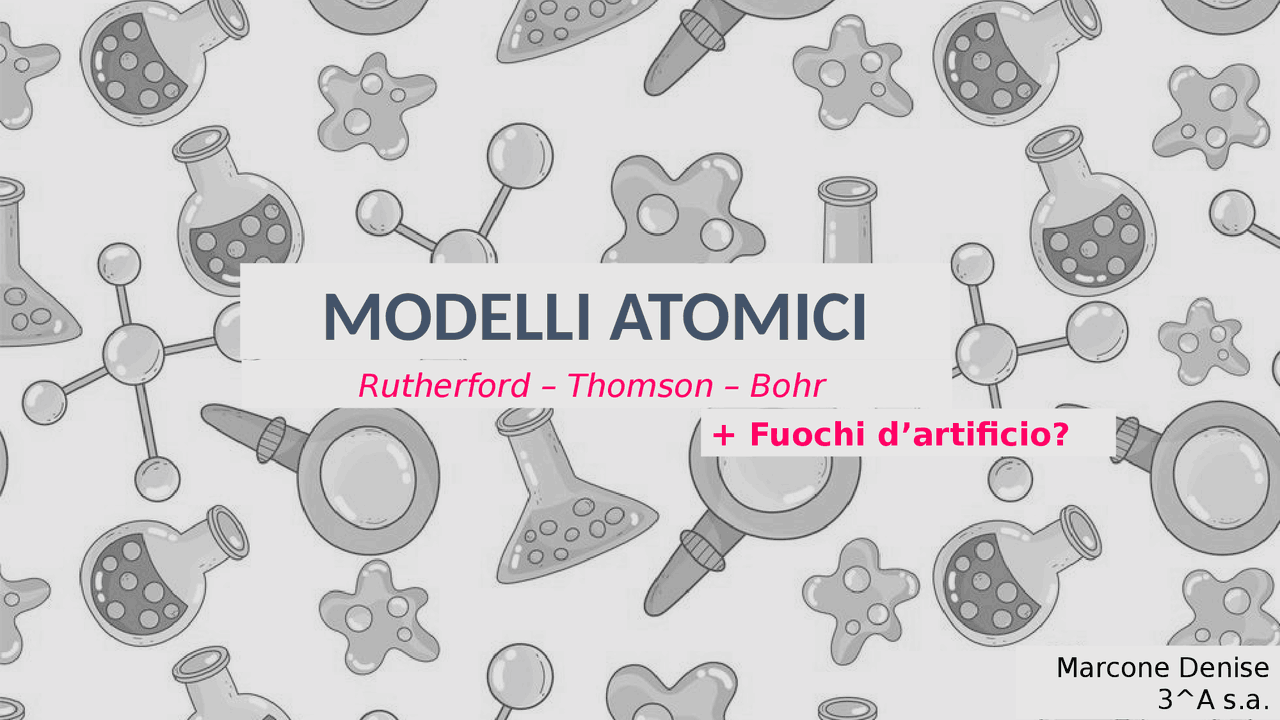 Powerpoint Chimica Modelli Atomici Appunti Di Chimica Docsity