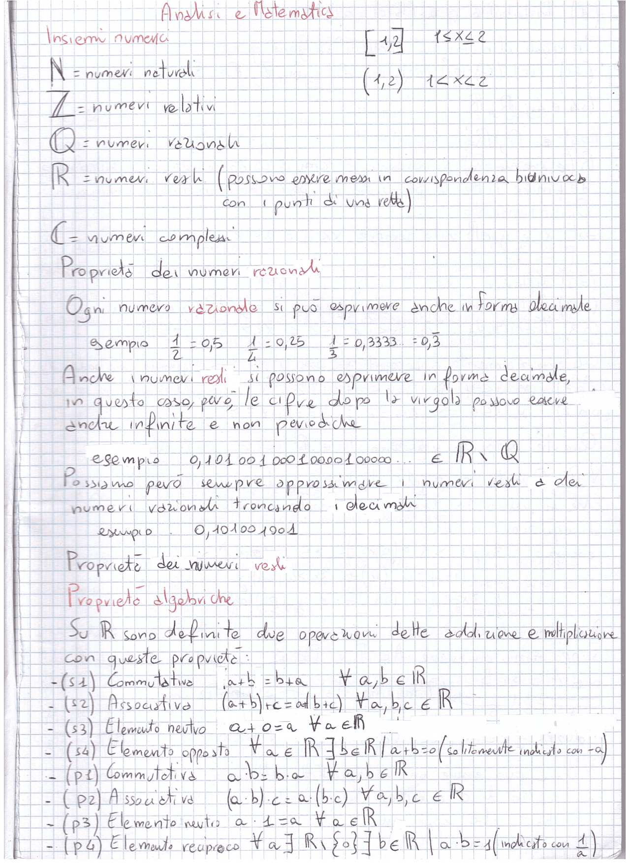 Analisi 1 Parte Zero Docsity