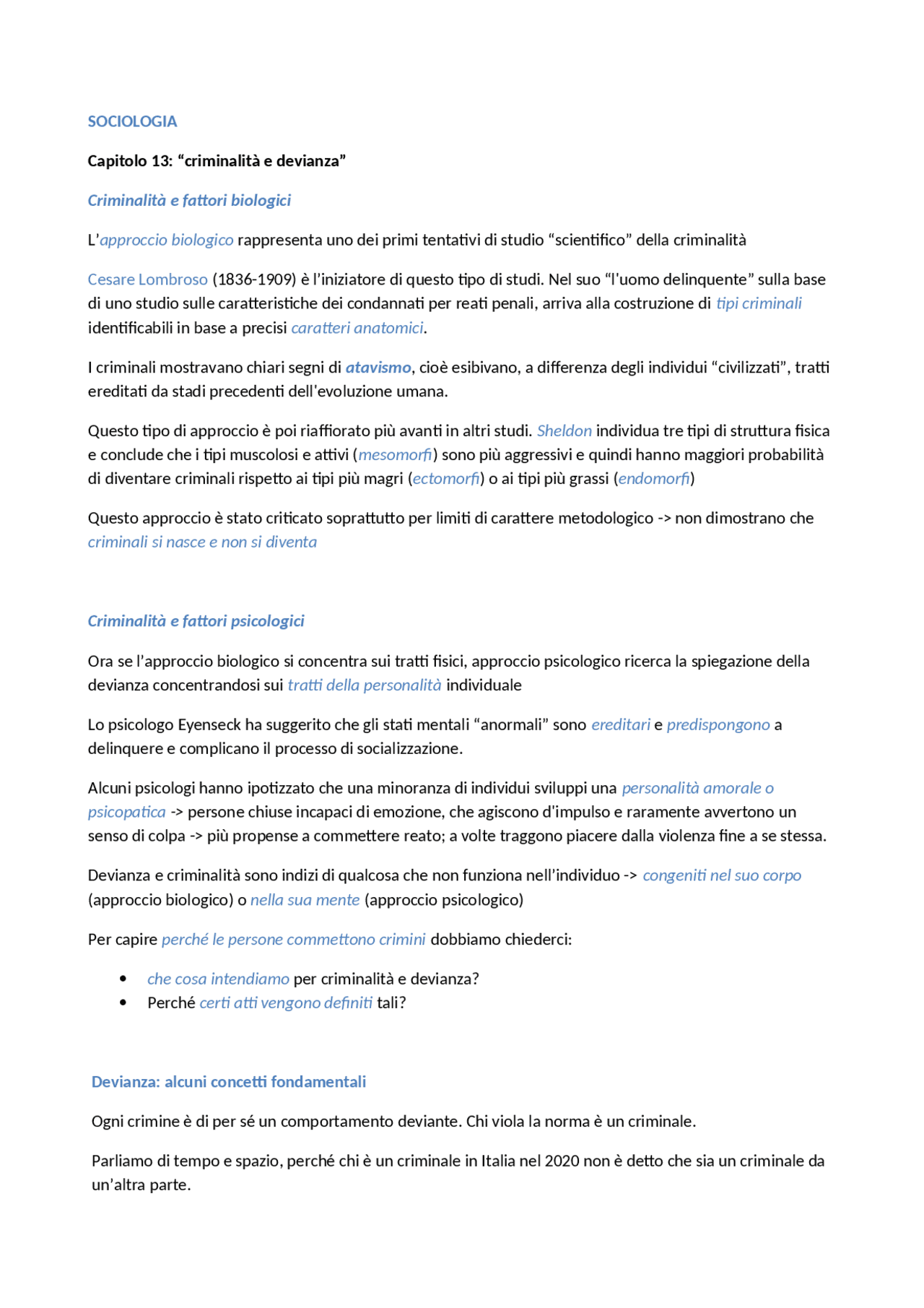 Fondamenti Di Sociologia Cap13 Docsity