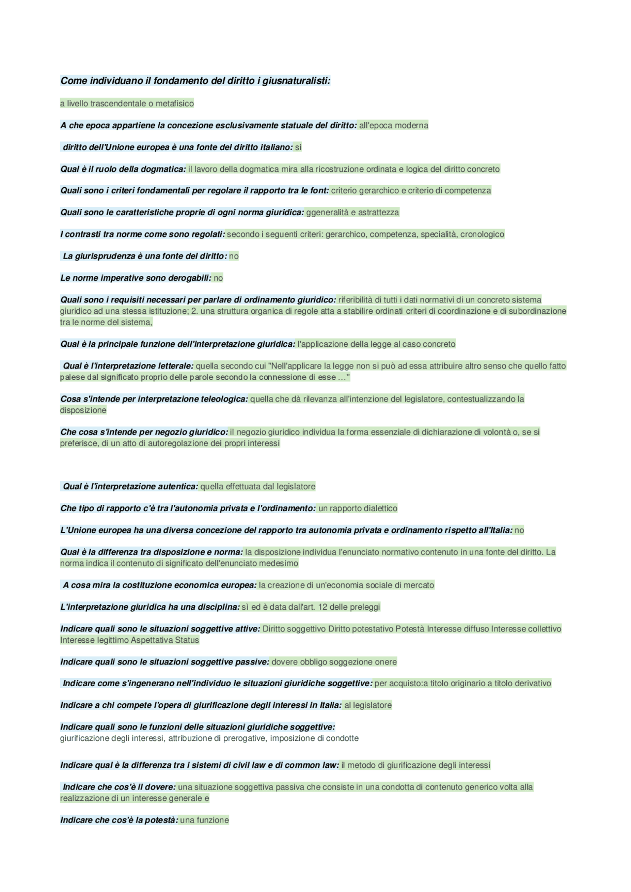 Diritto Privato Unimercatorum 3 Banca Dati Docsity
