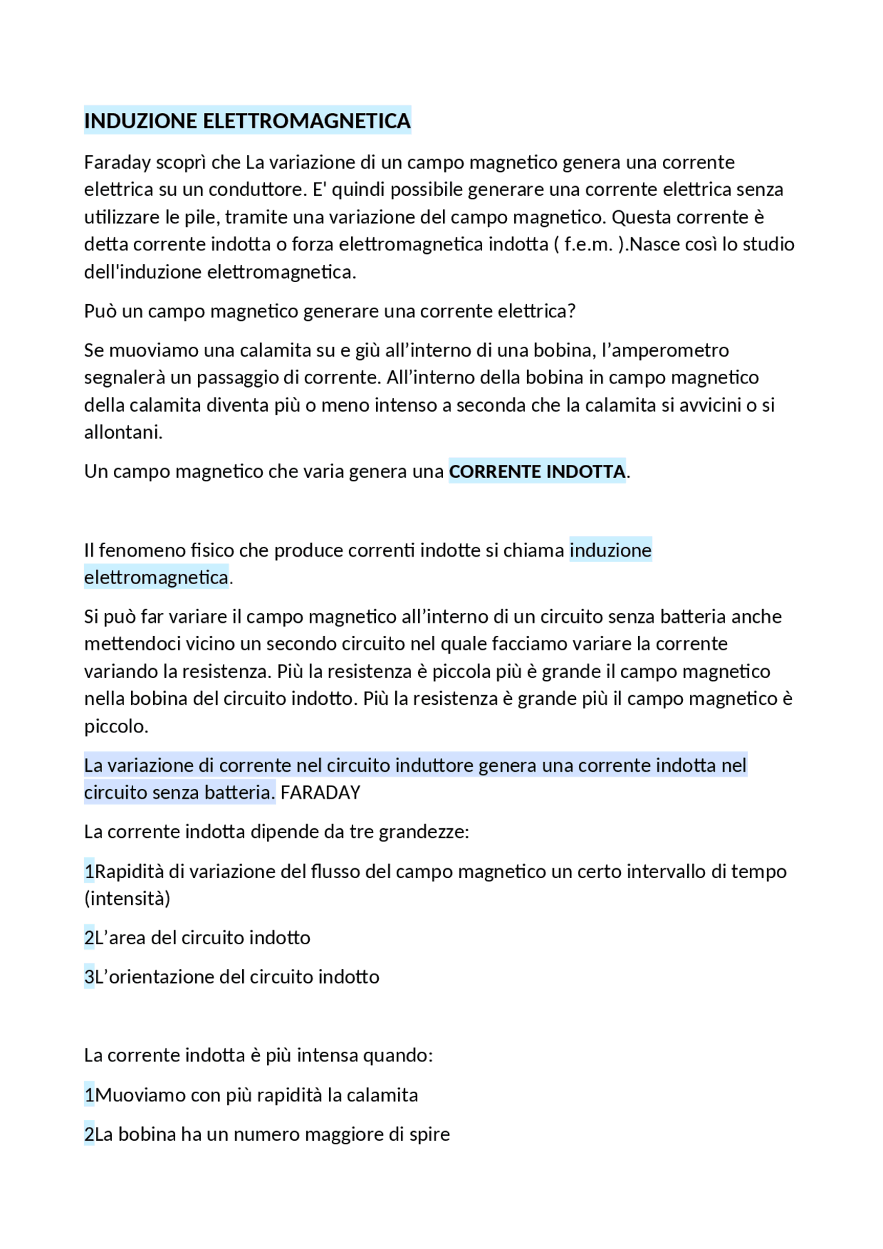 Programma Di 5 Liceo Scientifico Fisica Appunti Di Fisica Docsity