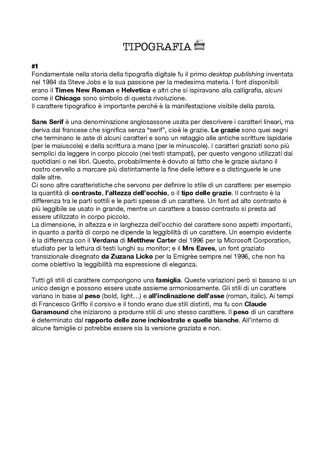 Tipografia Sergio Agazzi Naba Primo Anno Secondo Semestre Docsity