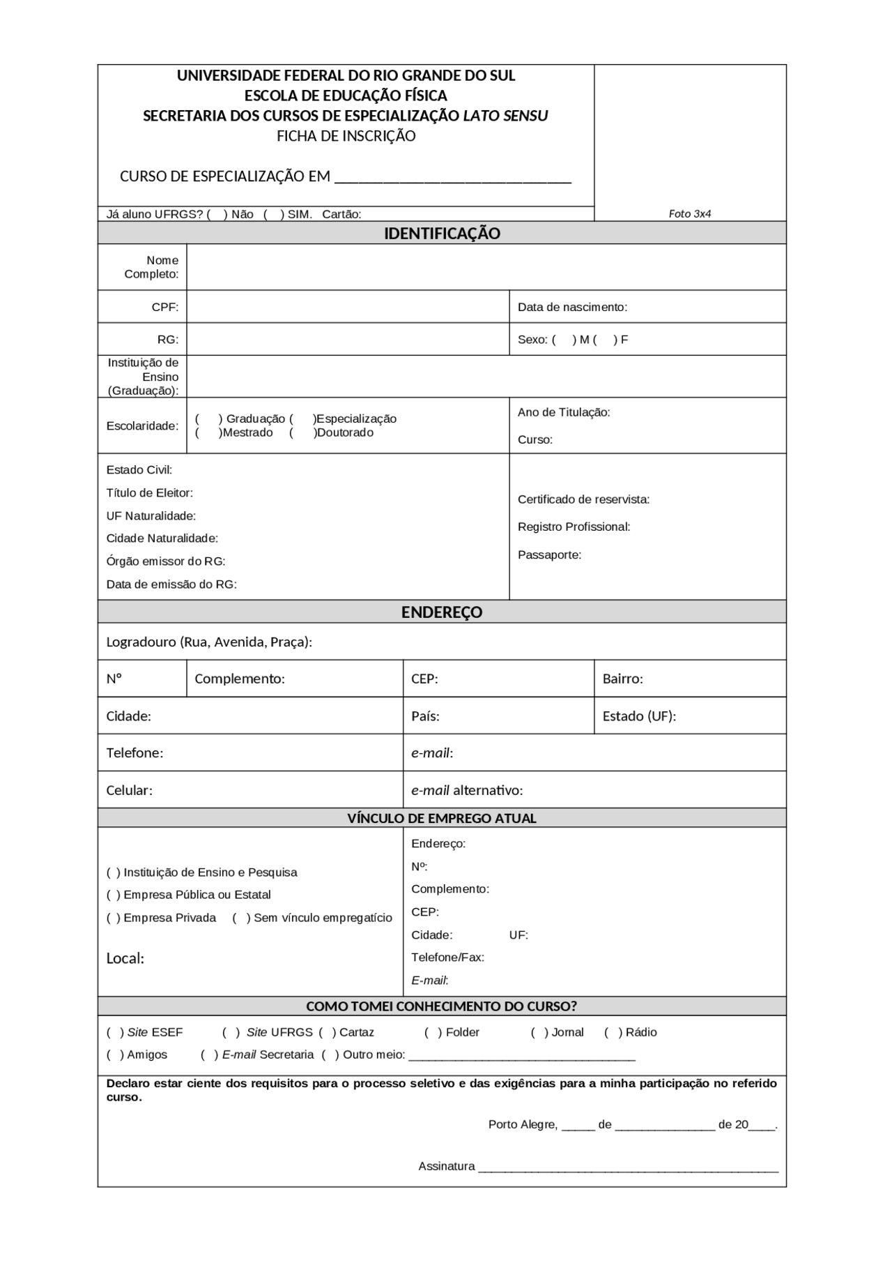 Pós Graduação Projeto Docsity