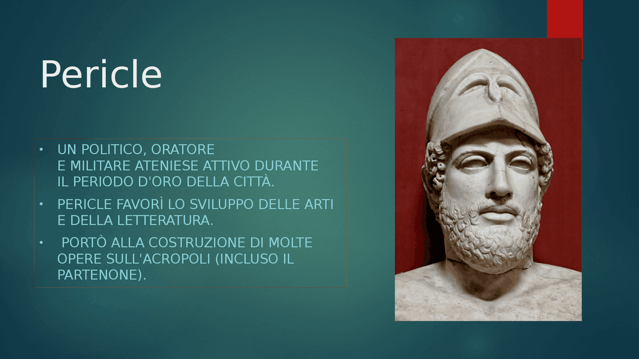 Pericle partenone arte greca - Docsity
