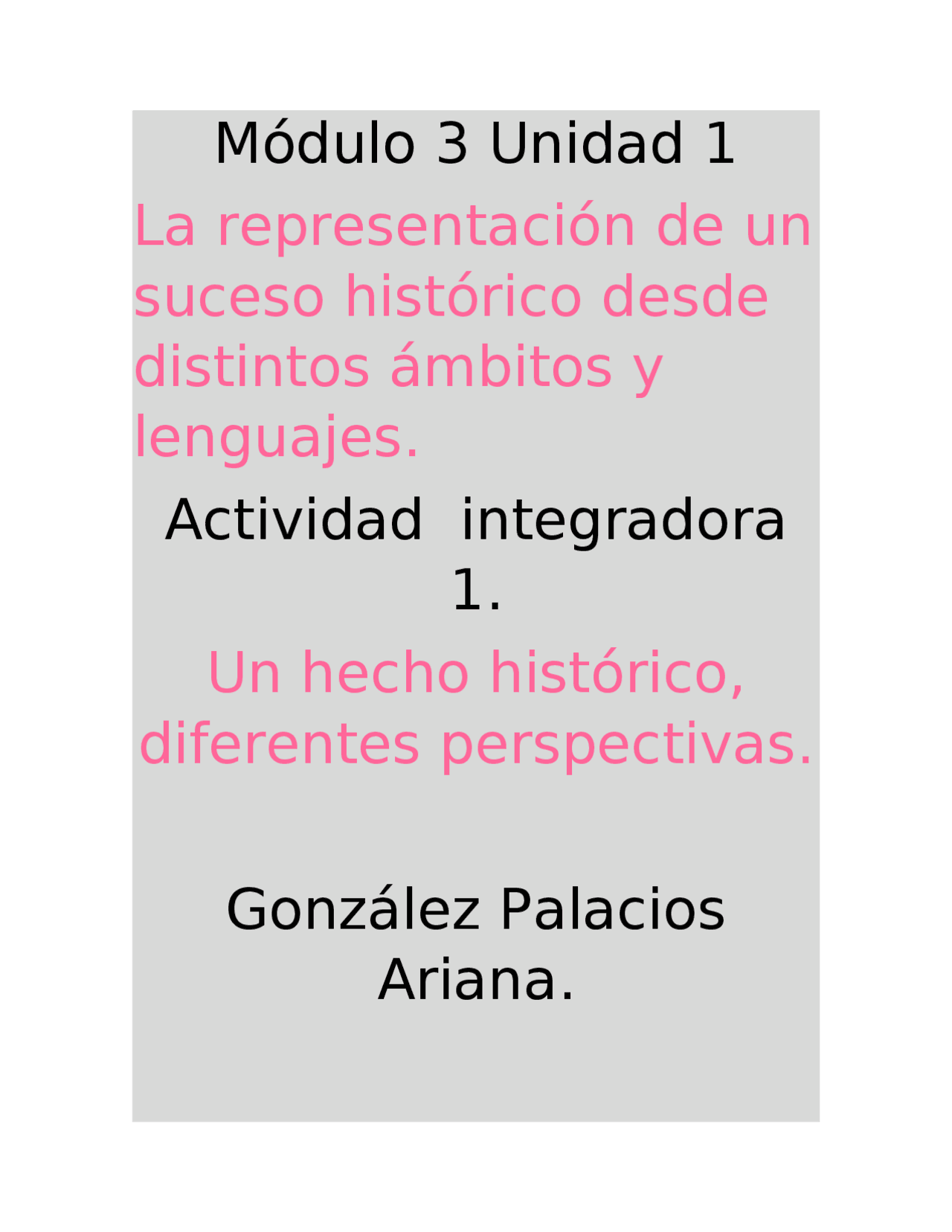 Actividad Integradora Módulo 3 Docsity