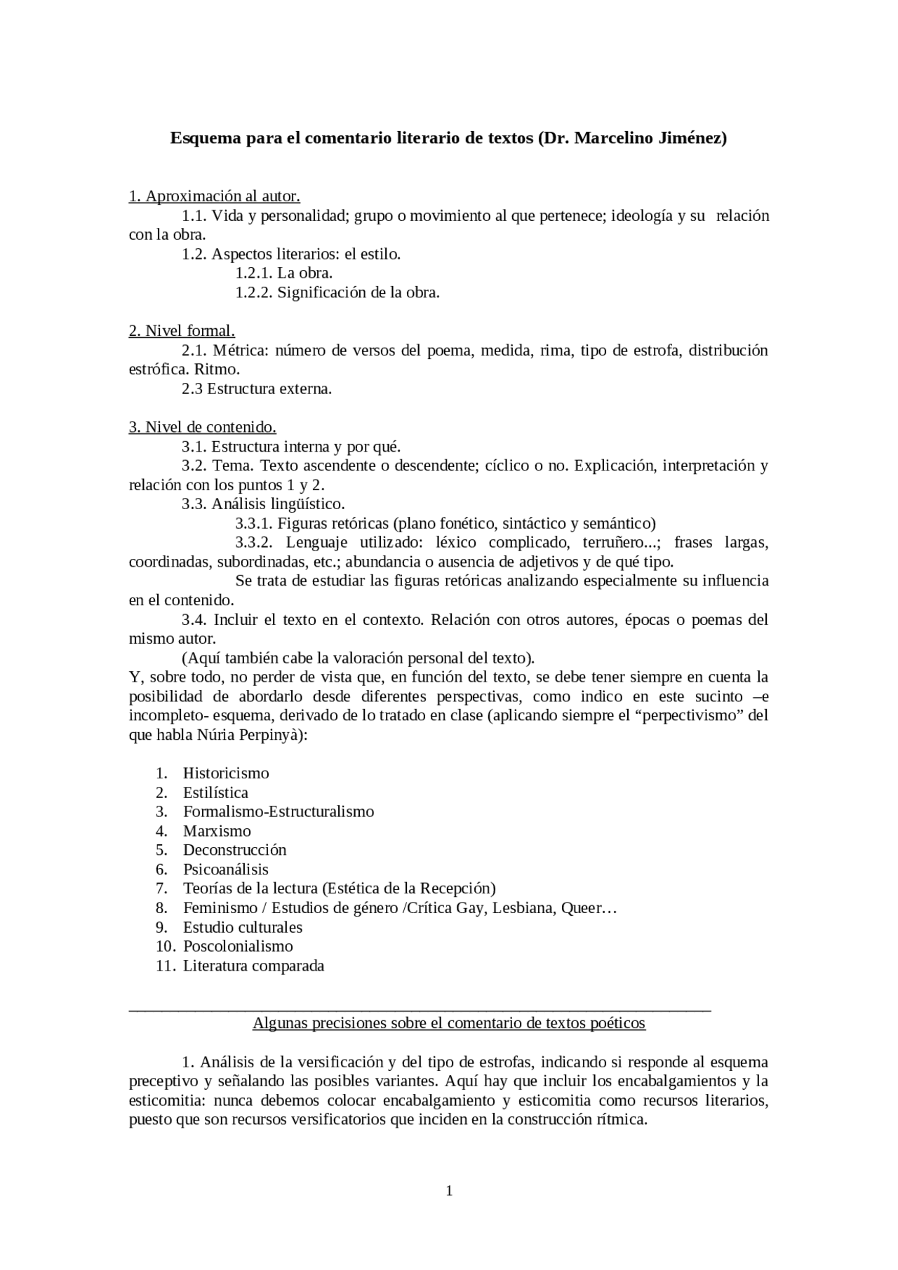 Esquema para comentario - Docsity