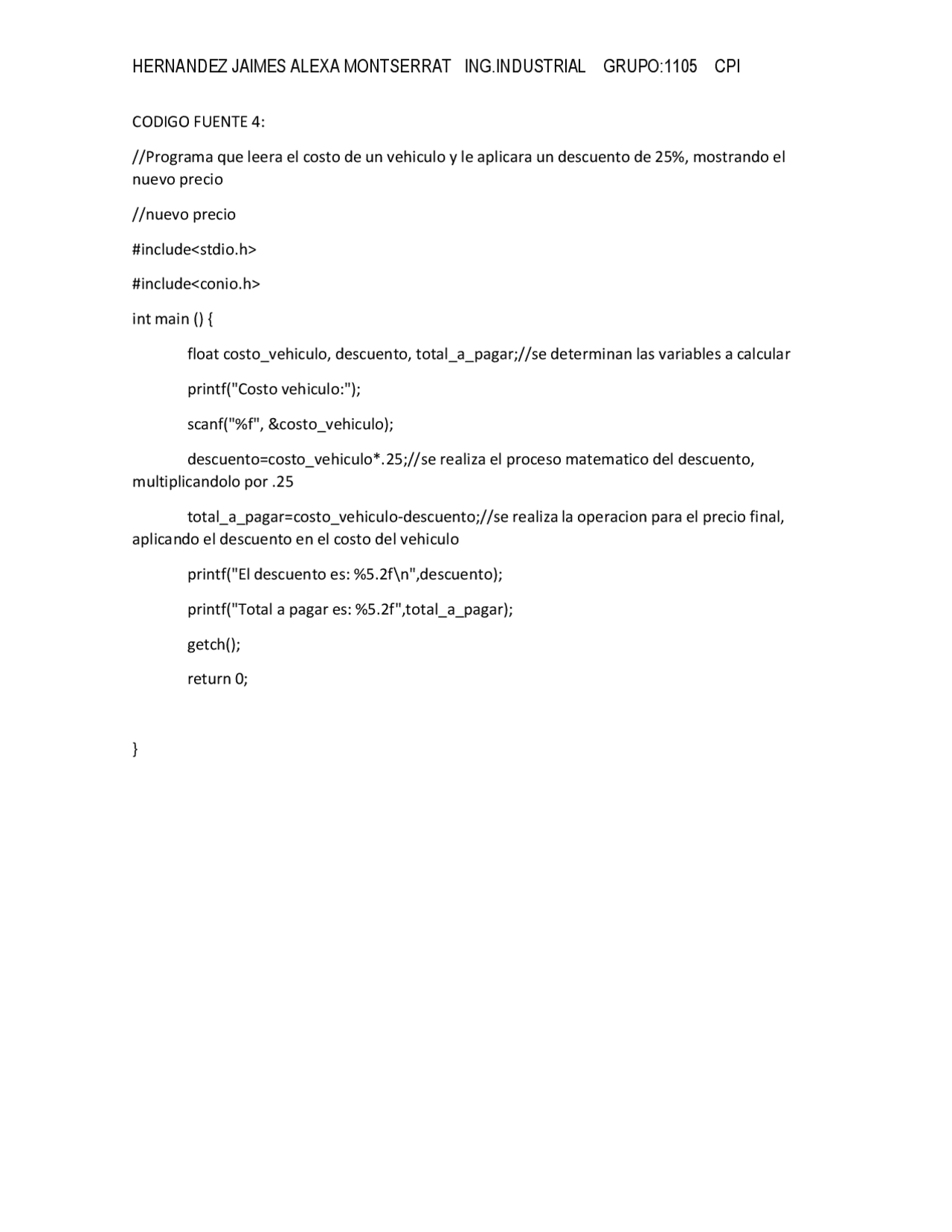 Codigo de computacion programacion de ingenieria - Docsity