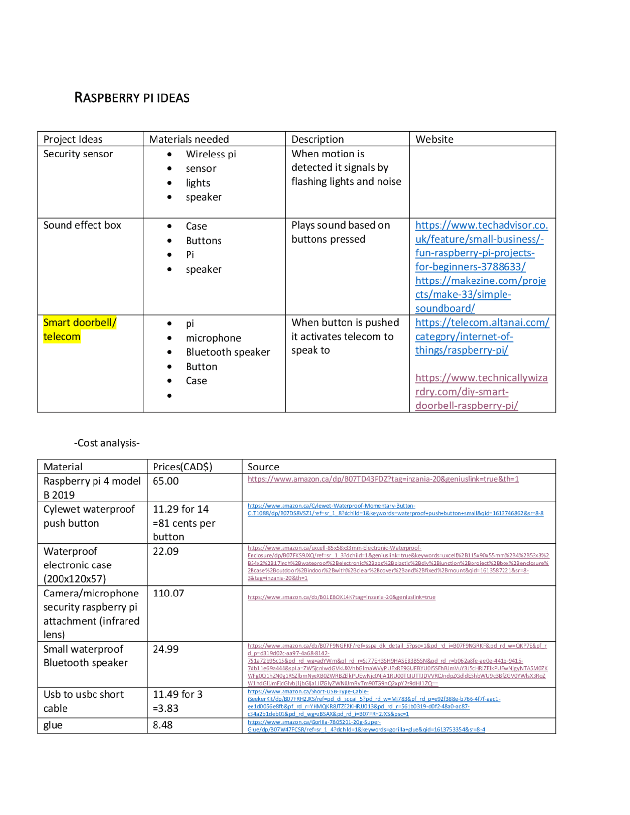 Raspberry Pi Ideas And Applications Docsity