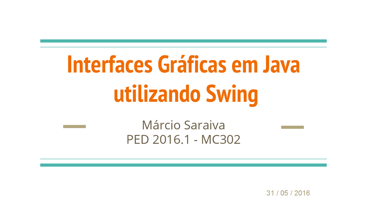 Interfaces Gráficas em Java Utilizando Swing | Study Guides, Projects ...