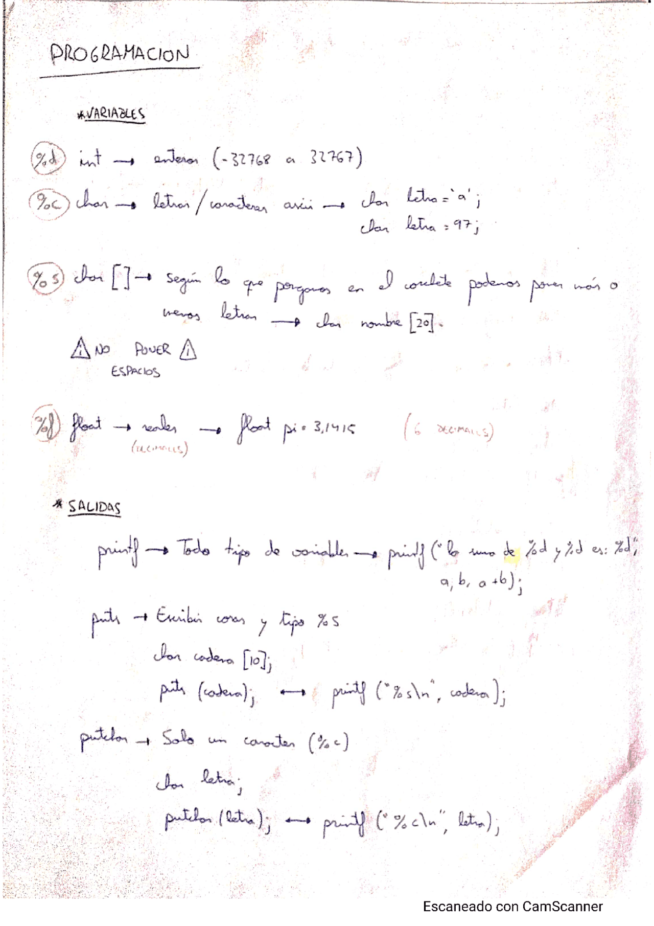 Apuntes Programación Uc3m Apuntes De Programación C Docsity