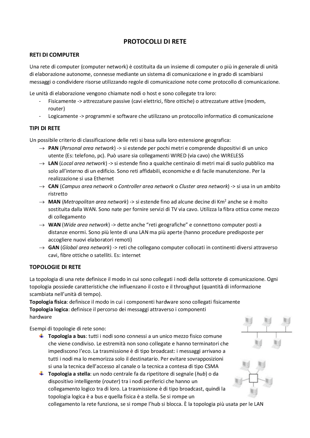 Protocolli Di Rete Network Docsity
