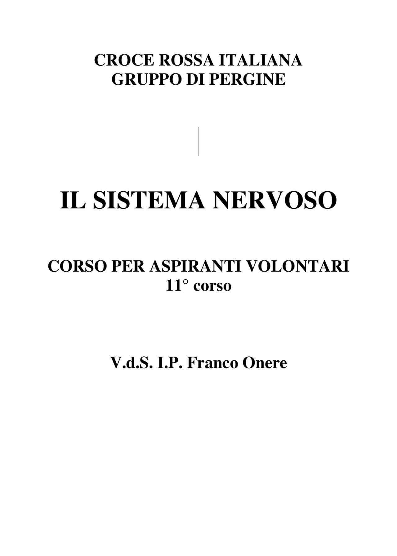 Sistema Nervoso Centrale E Periferico Appunti Di Anatomia Docsity