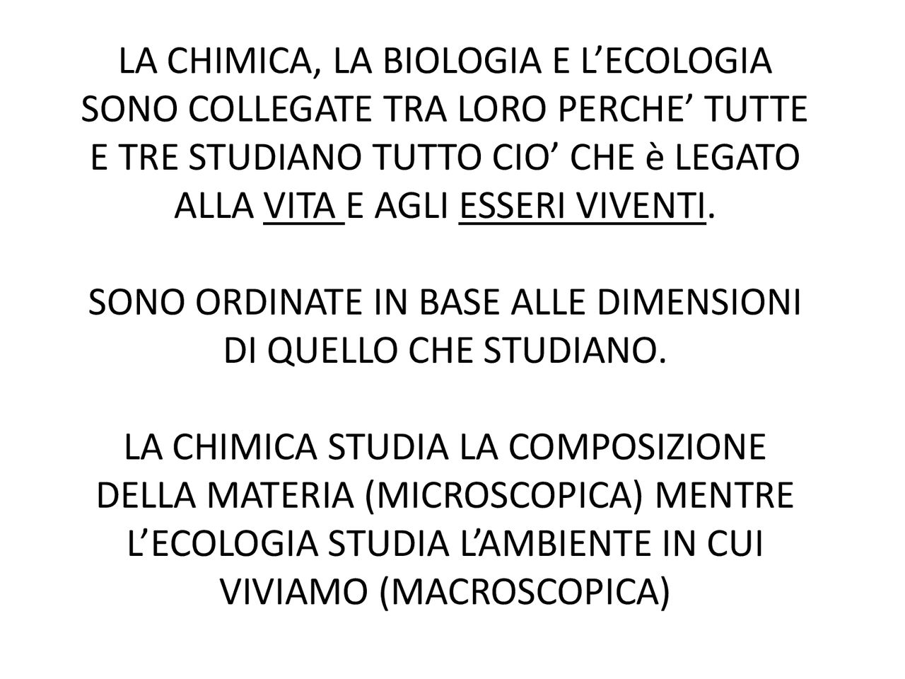 Scienza E Ecologia Scienze Scuola Superiore Docsity