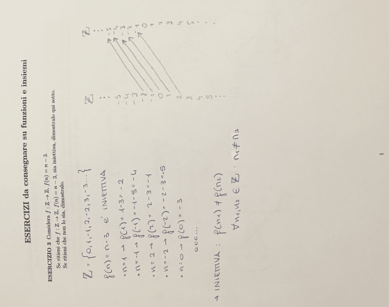 Esercizio 3 Istituzioni Di Matematiche Docsity