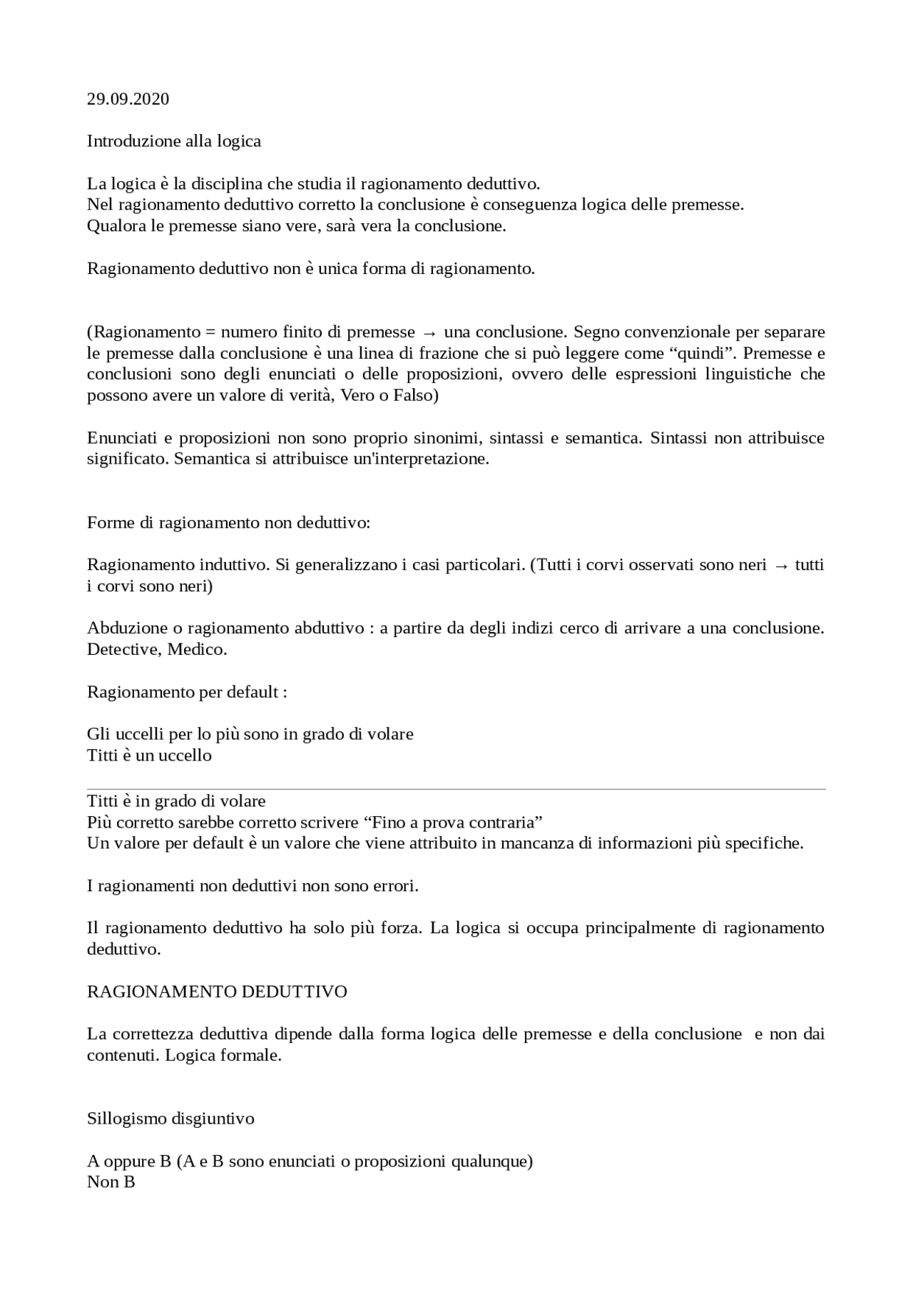 Logica Prof Frixione Docsity