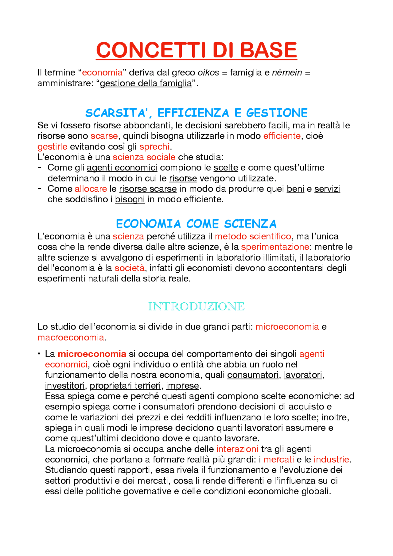 Capitolo 1 - Concetti di base - Docsity