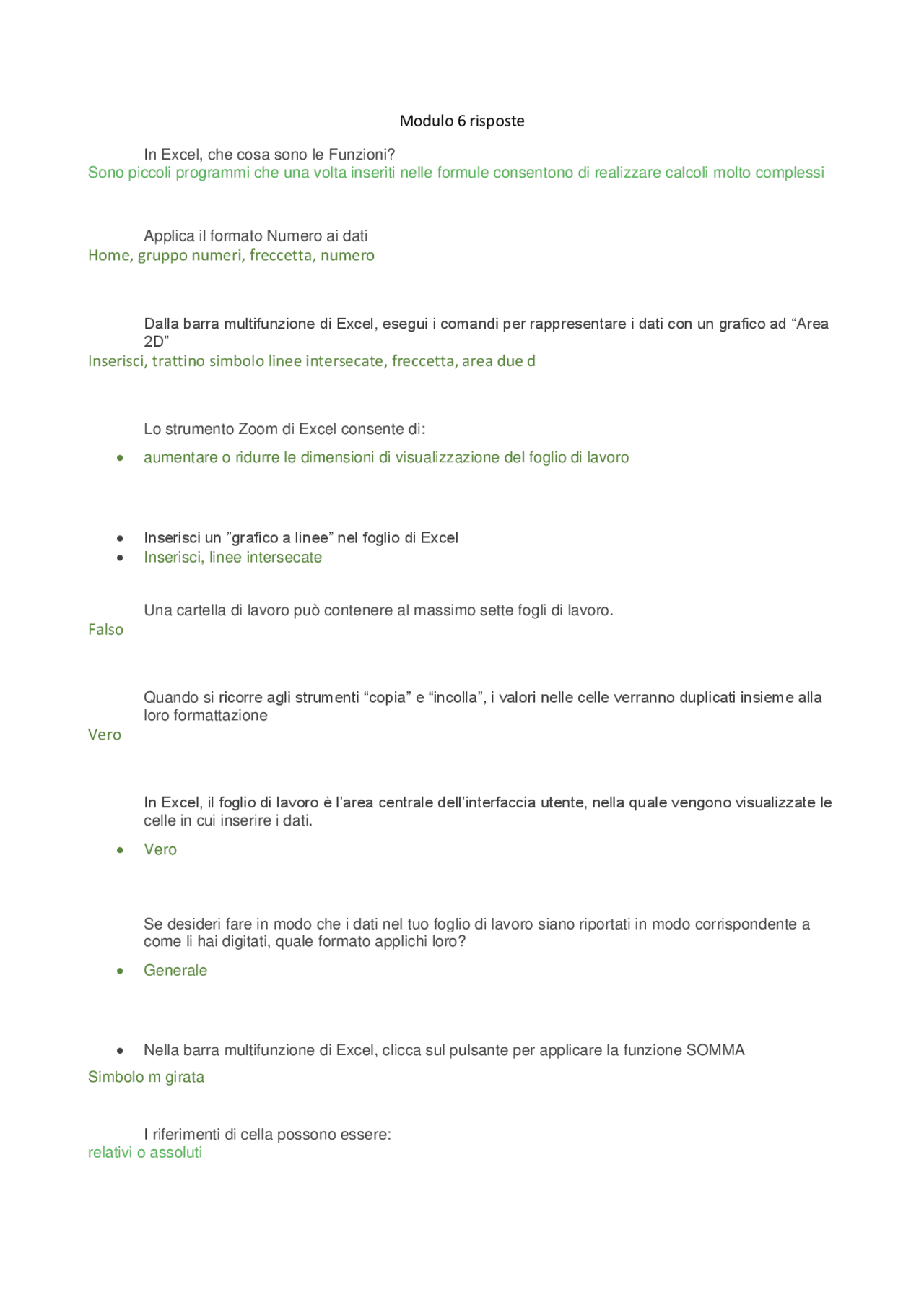 7 Moduli User Pegaso Docsity