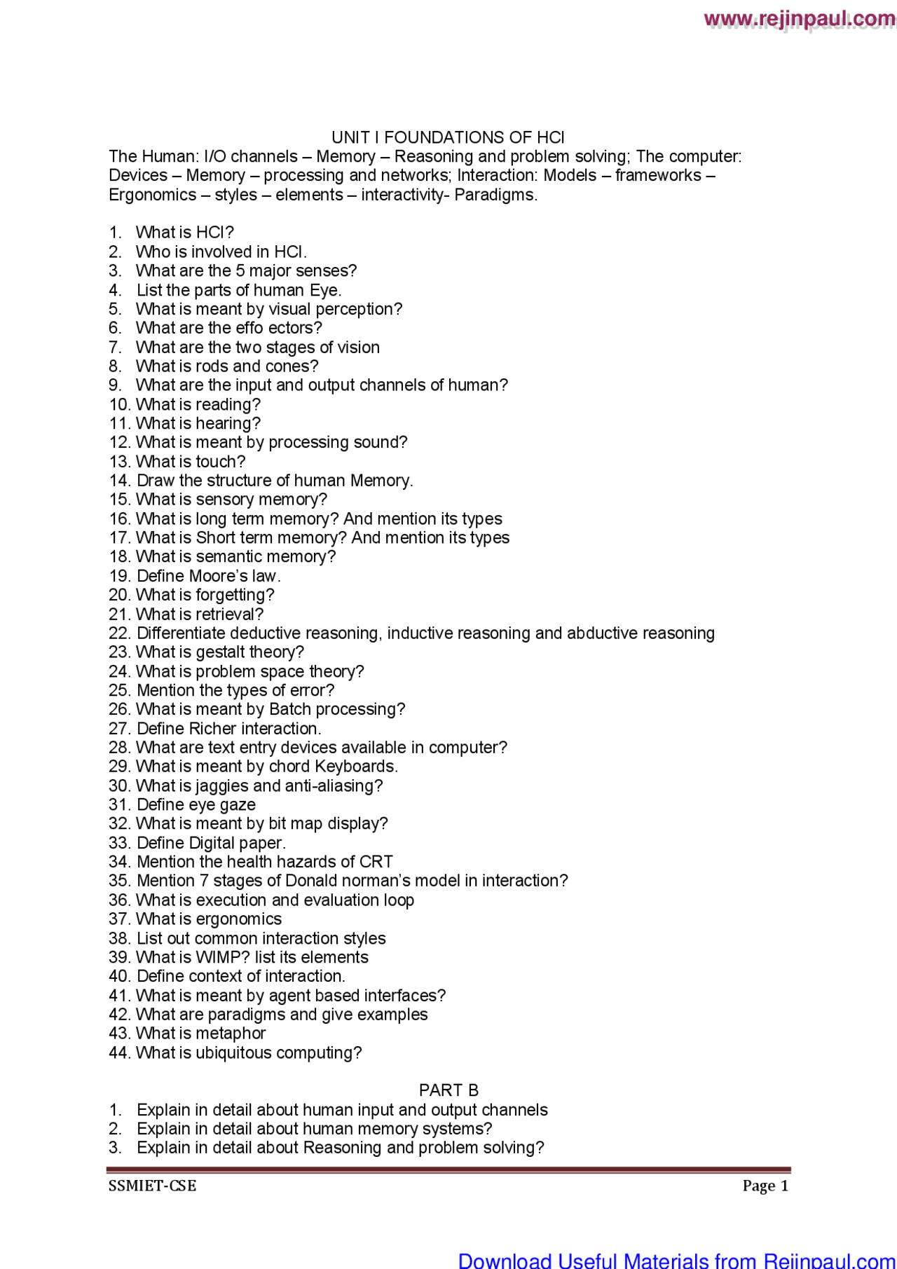 Foundations Of Human Computer Interaction A Comprehensive Study