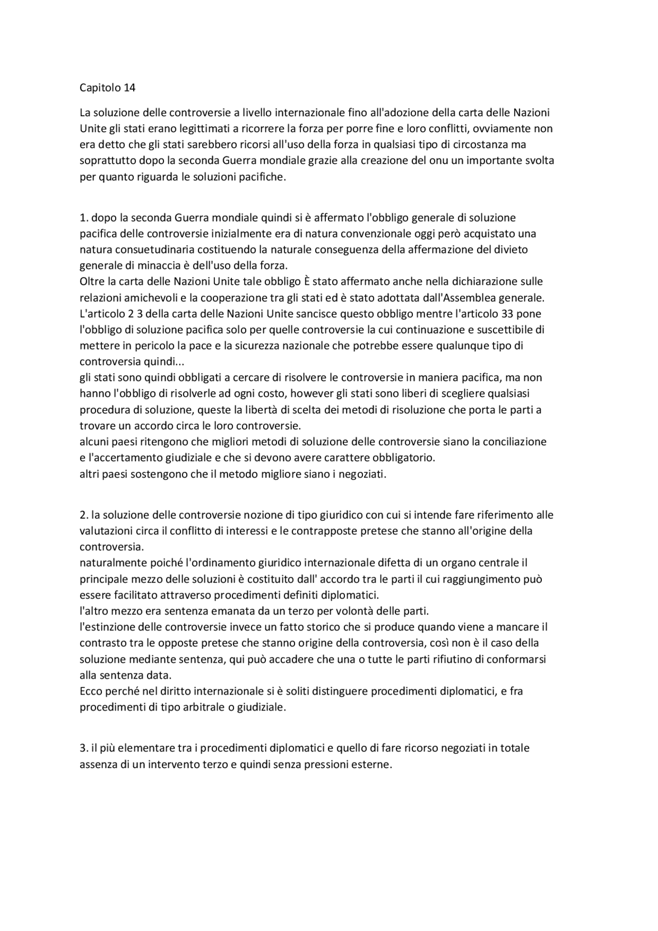 Diritto Internazionale Cassese Docsity