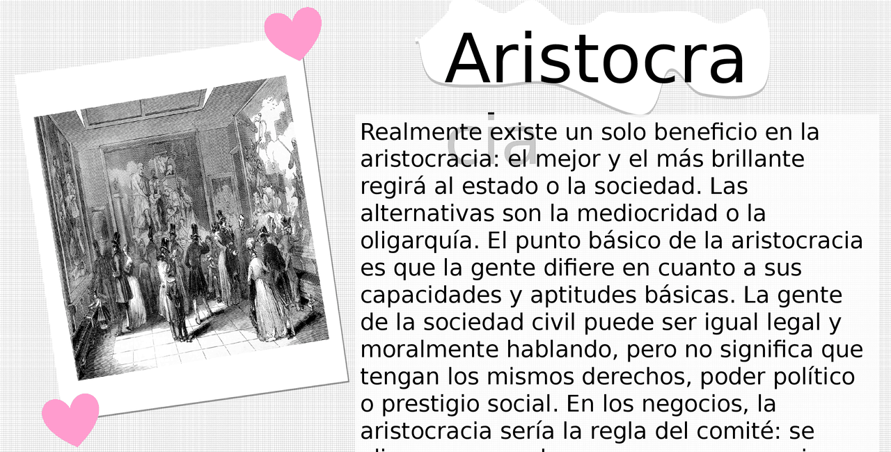 Aristocracia en democracia - Docsity