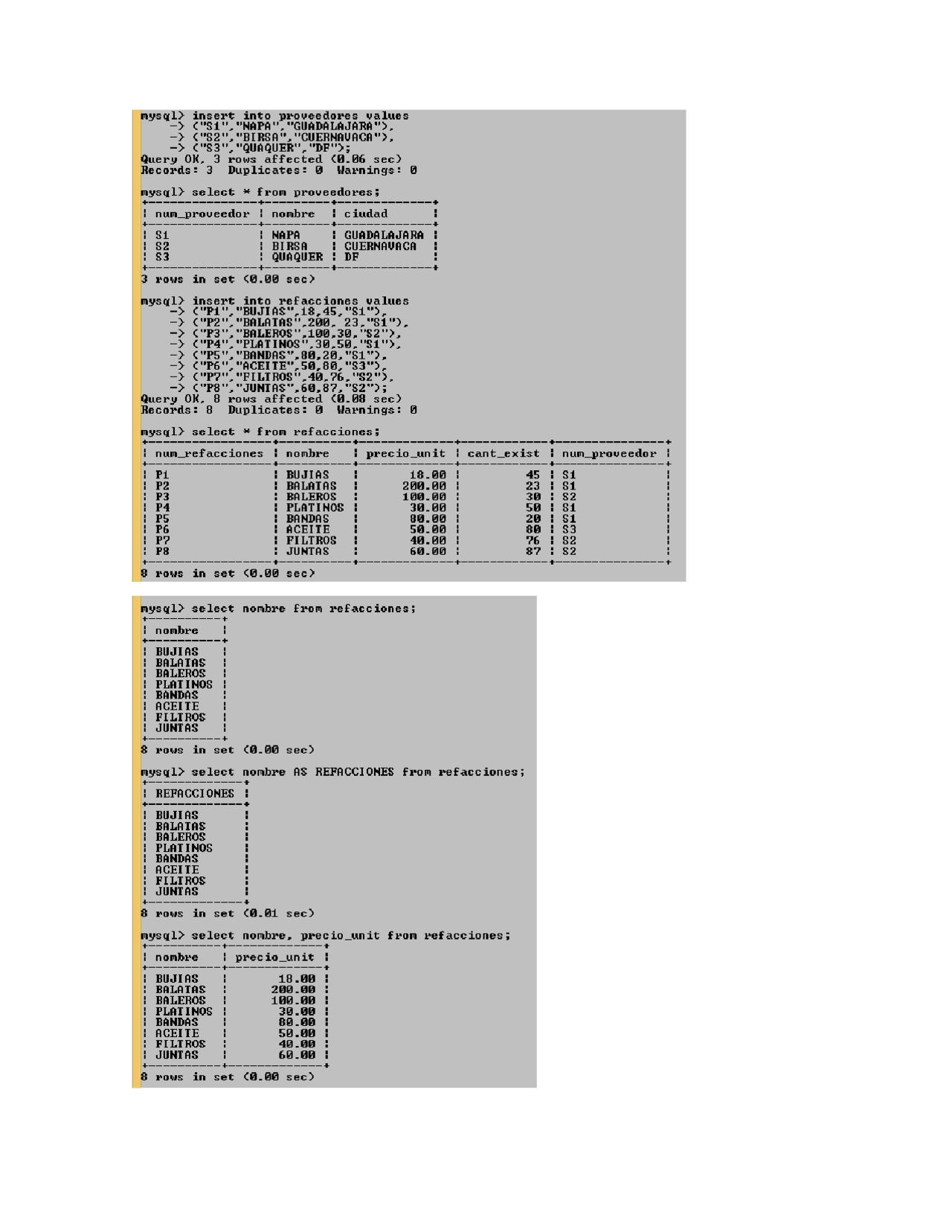 Practica de base de batos - Docsity
