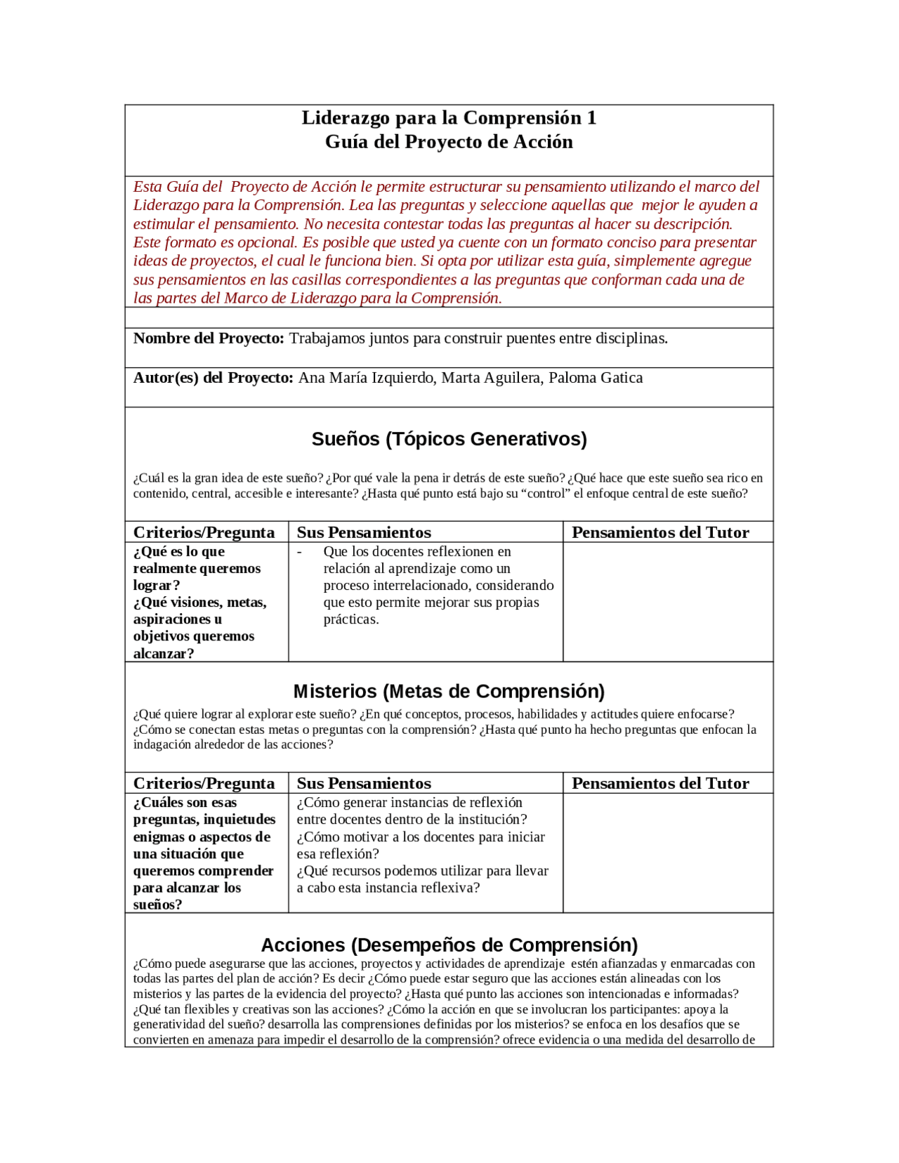 Guia de proyecto modelo EPC - Docsity