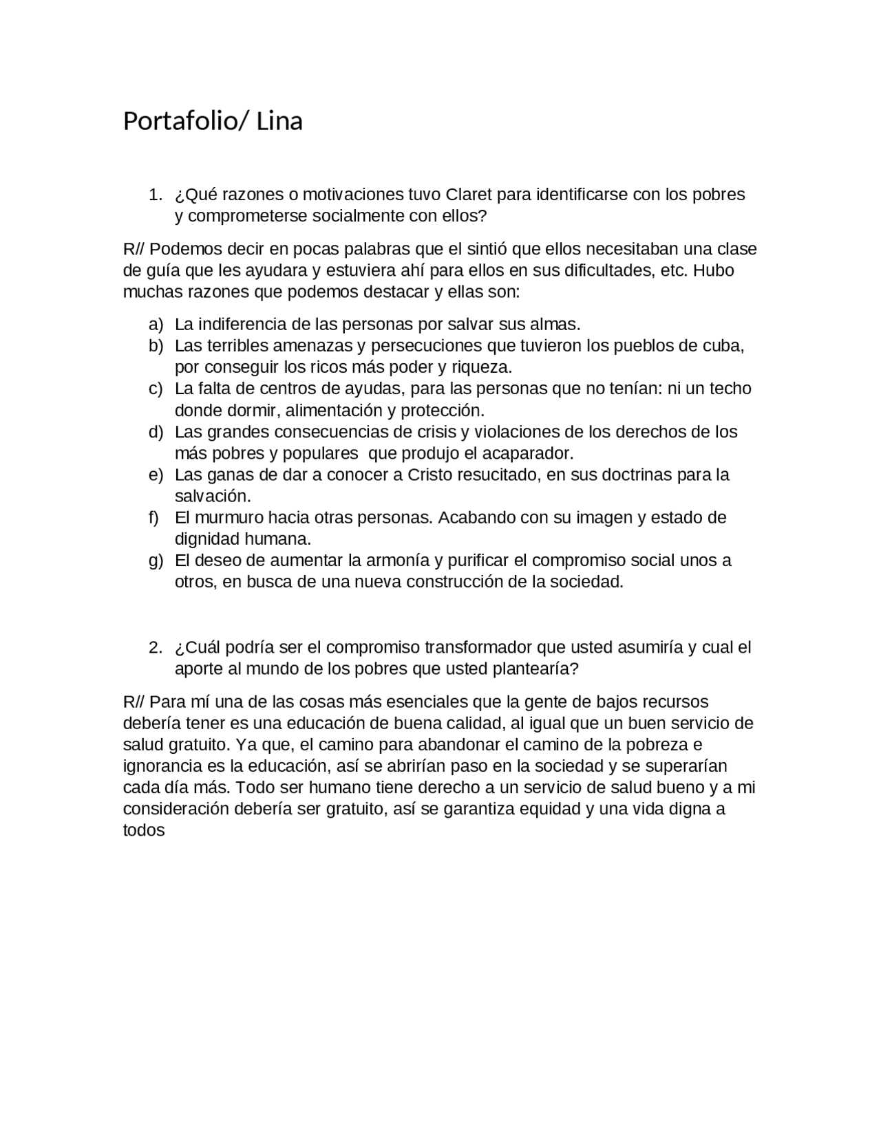 PORTAFOLIO - FUCLA - Docsity