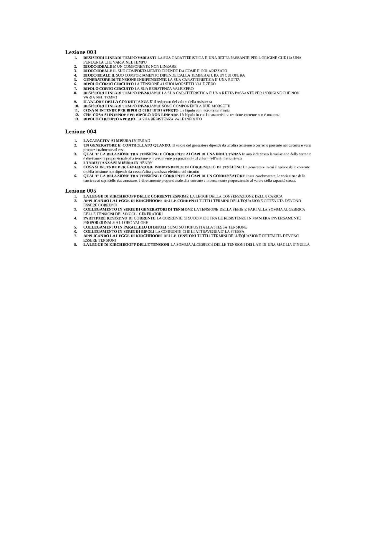 Risposte Elettrotecnica Docsity