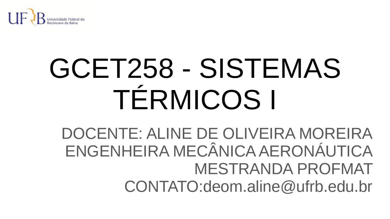 Termodinâmica Aplicada Docsity