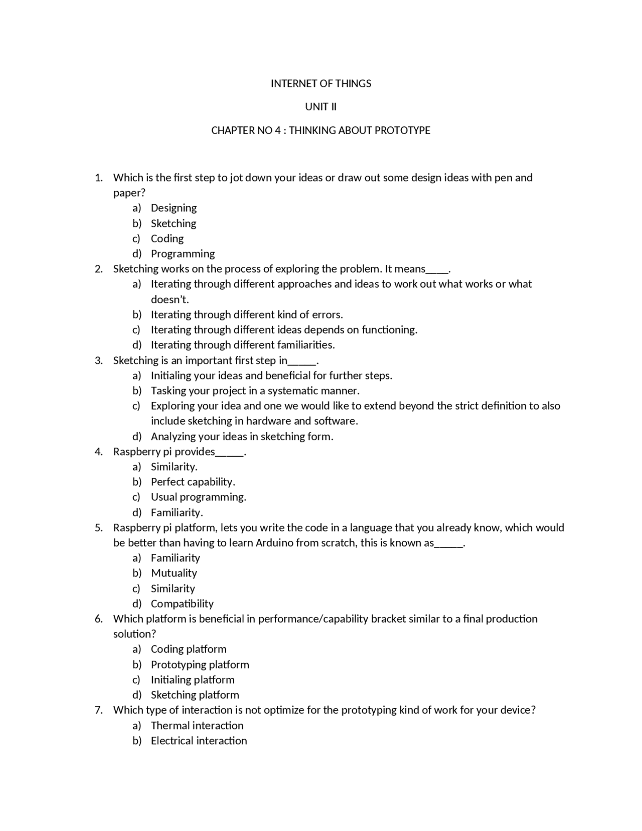 Internet Of Things Sem5 Unit 2 Docsity