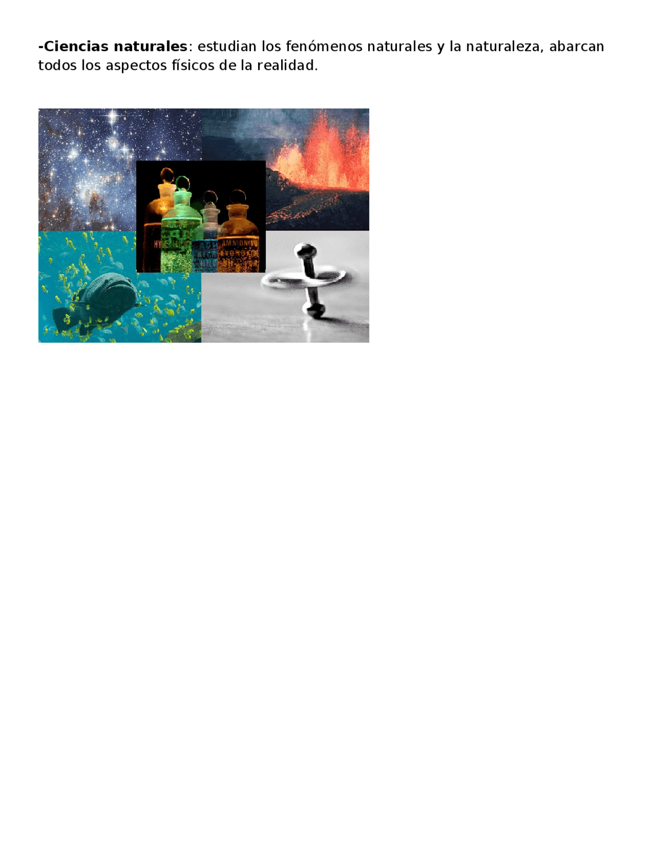 Imágenes de las ramas de la ciencia | Apuntes de Humanidades y Ciencias ...