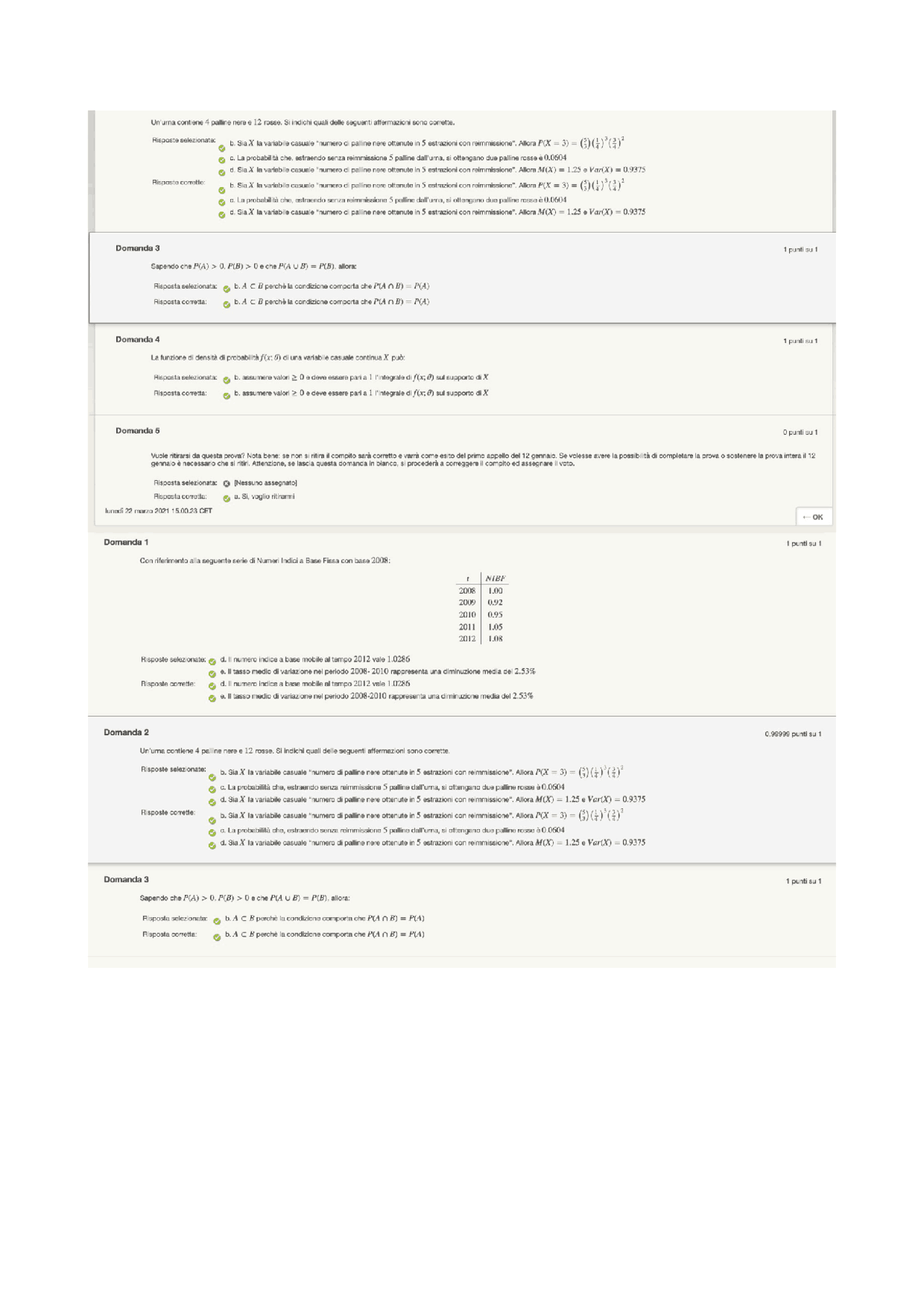 Temi esame statistica 2020 - Docsity
