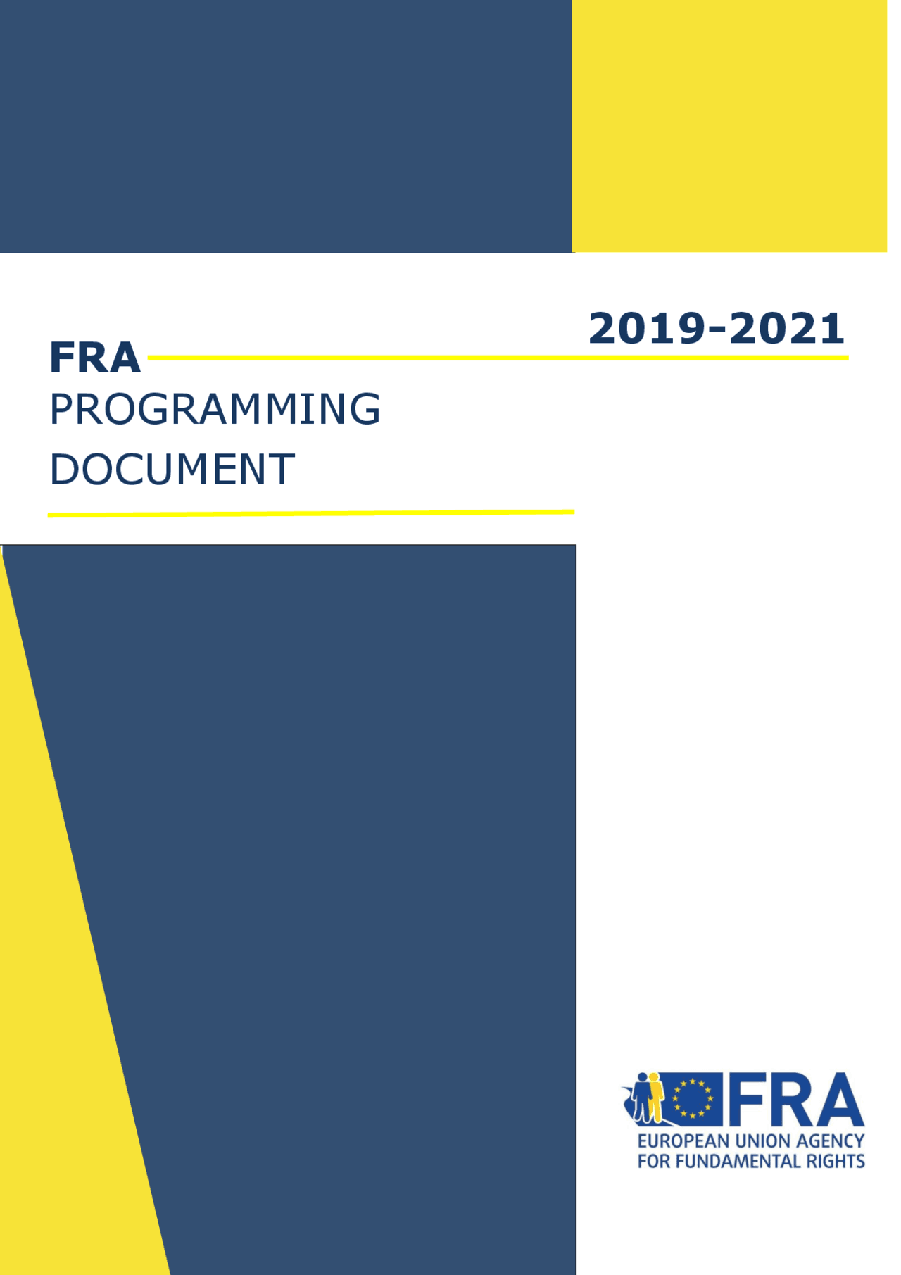 FRA PROGRAMMING DOCUMENT - Docsity