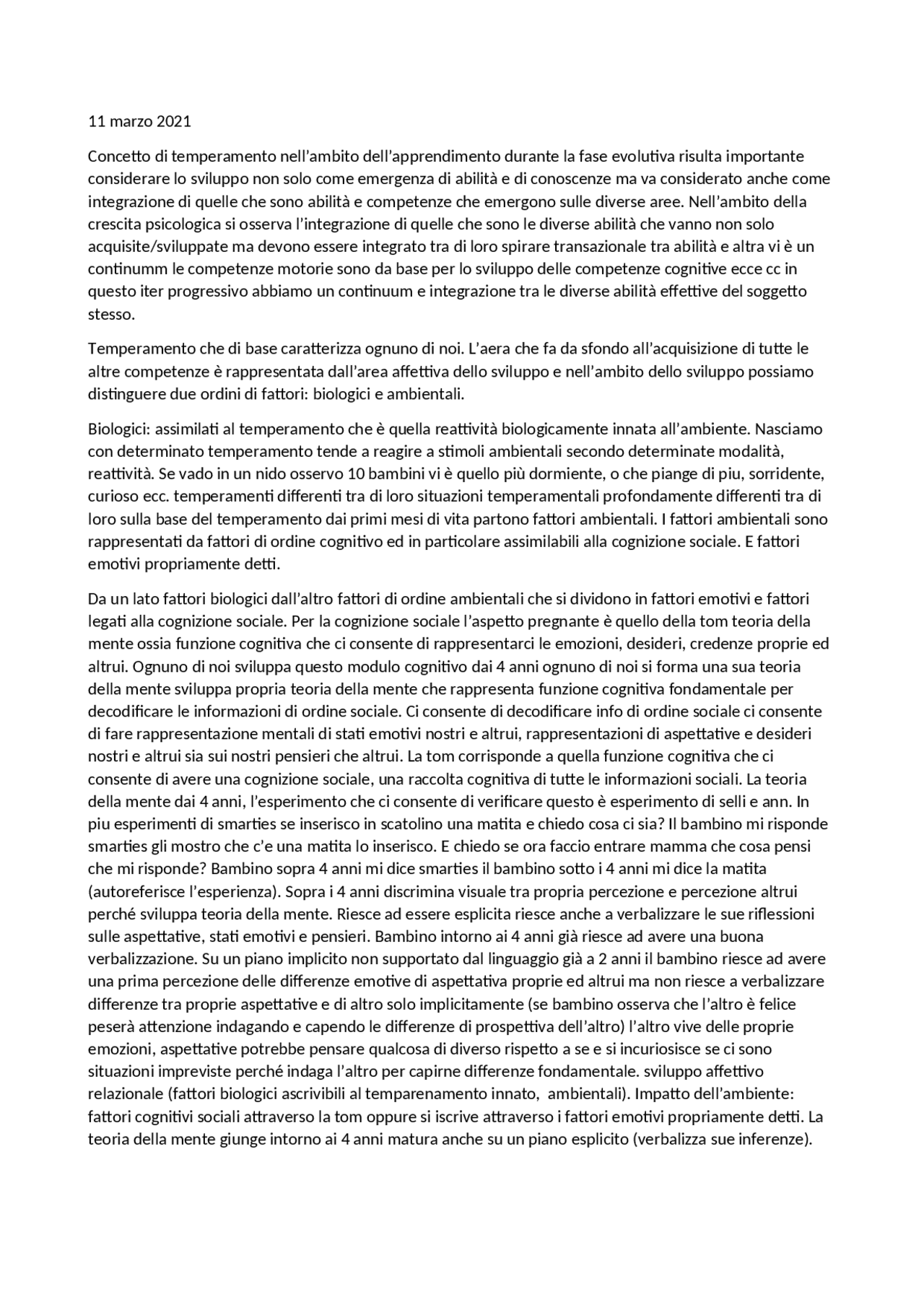 Metodologie Per Lapprendimento Appunti Di Psicologia Generale Docsity